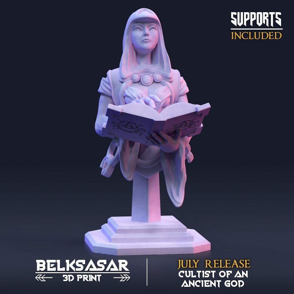 Bust Cultist of an Ancient god 3D model 3D printable | CGTrader