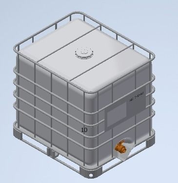 IBC Tank 3D model 3D printable | CGTrader