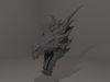 Alduin High Detail Bust 3D Model From TES V Skyrim 3D model 3D ...