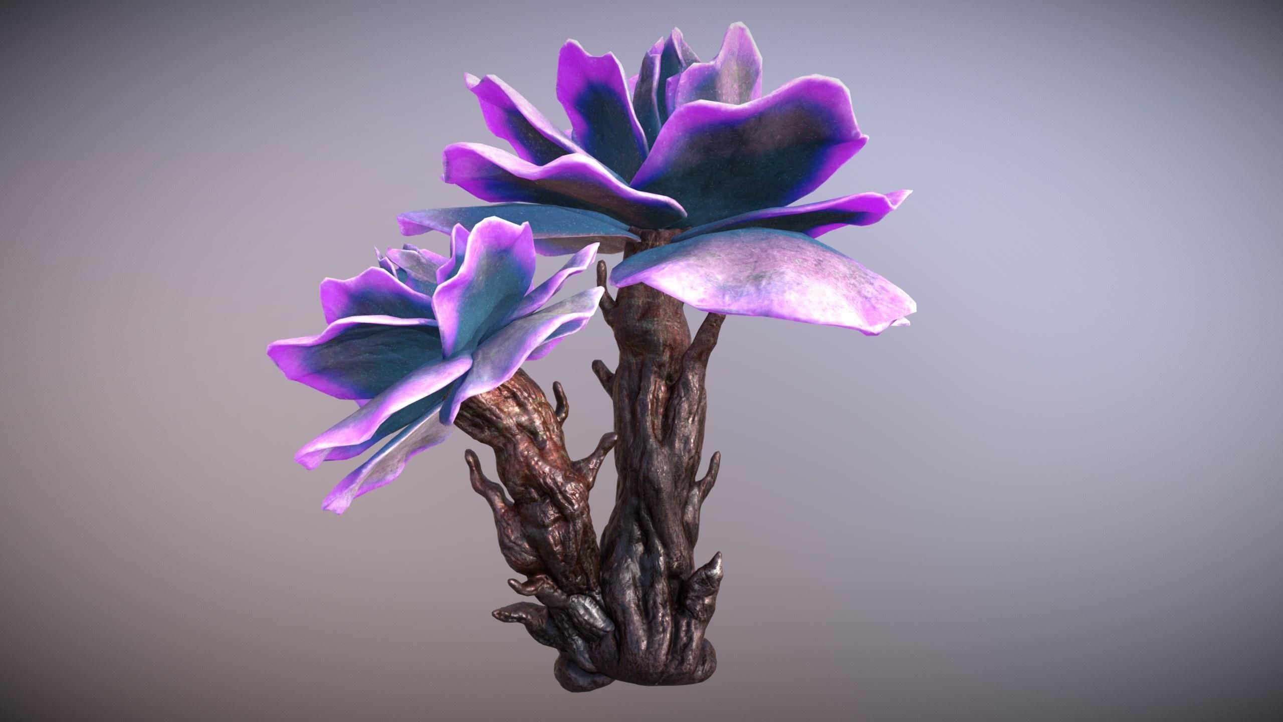 3D model Alien Fantasy Plant - Flower Tree VR / AR / low-poly | CGTrader