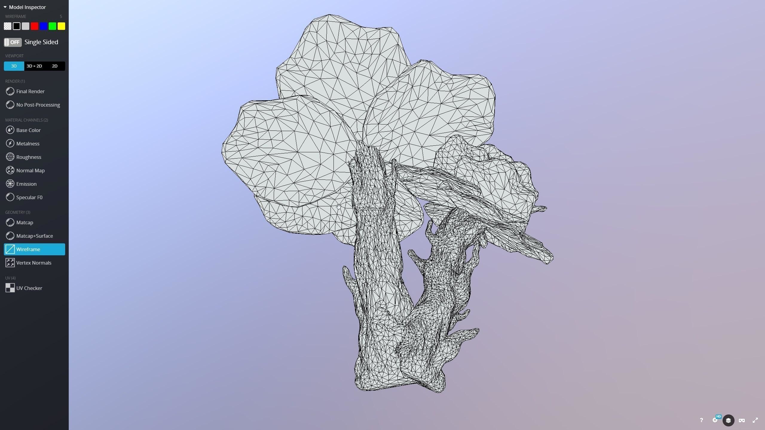 3D model Alien Fantasy Plant - Flower Tree VR / AR / low-poly | CGTrader