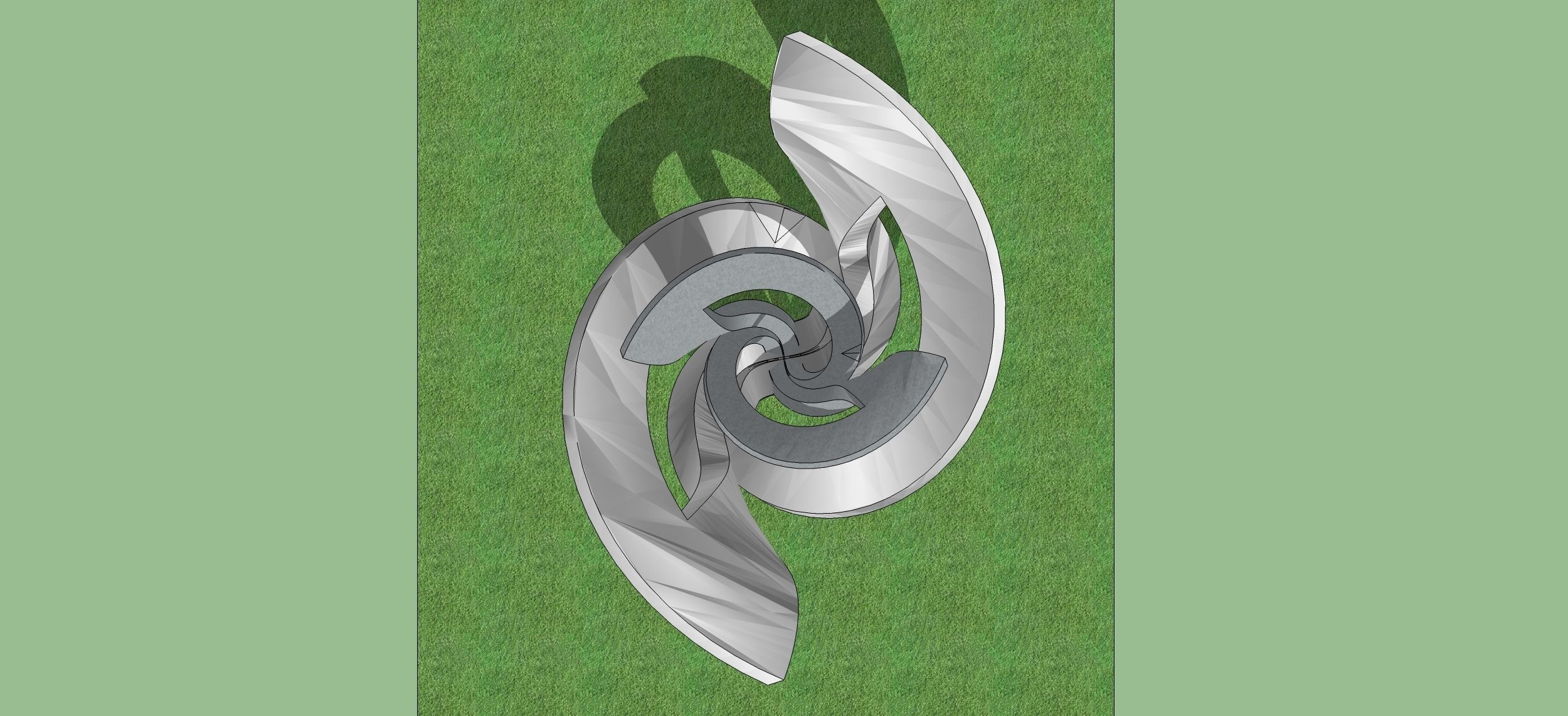 Spining flower artwork 3d sketchup 3D model | CGTrader