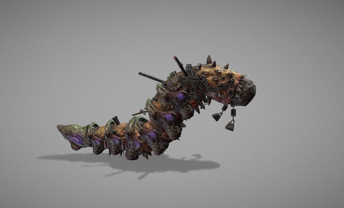 3D model Giant Crawler Mutant VR / AR / low-poly | CGTrader