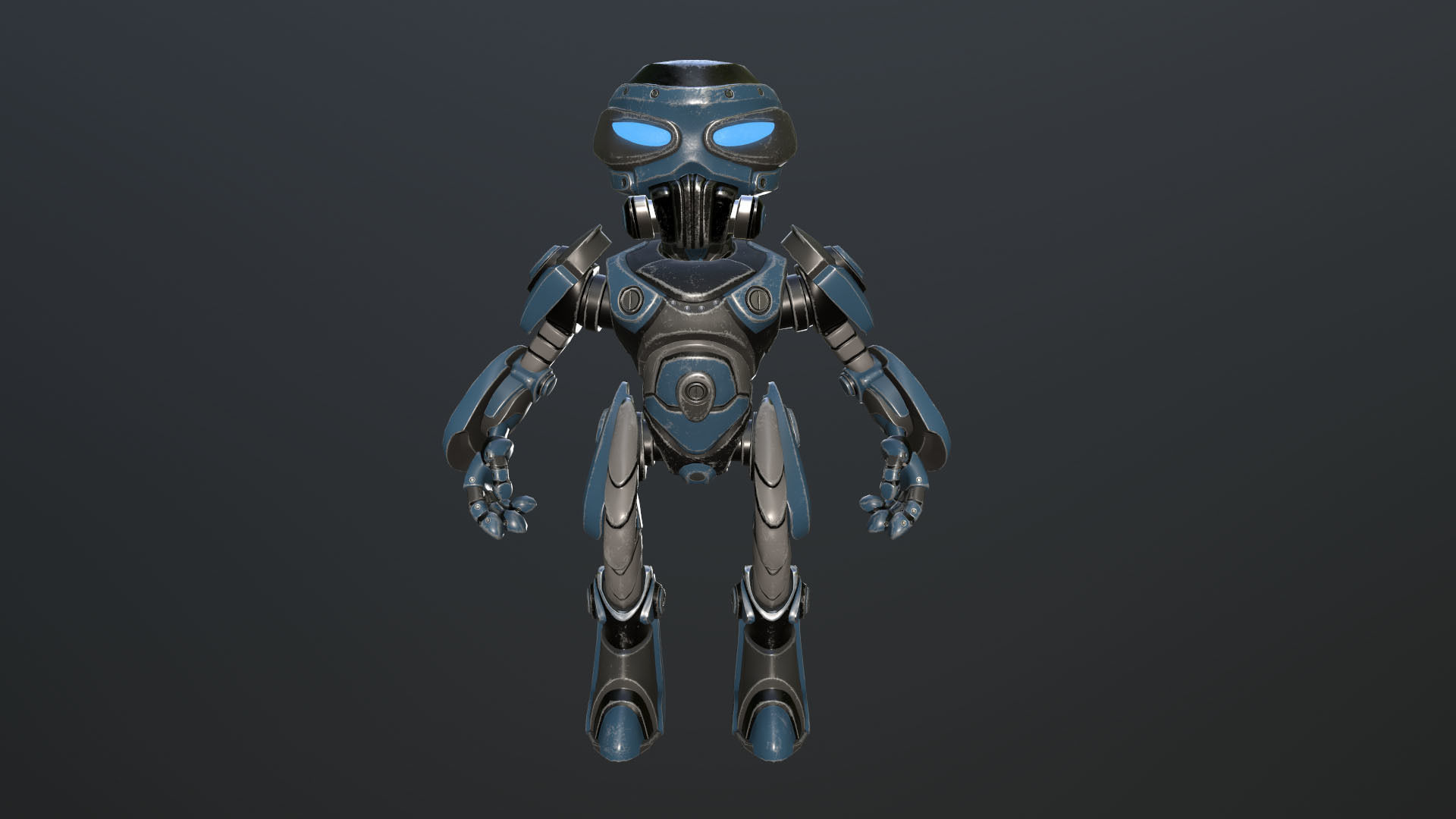 3D model Space Droid 1 VR / AR / low-poly | CGTrader