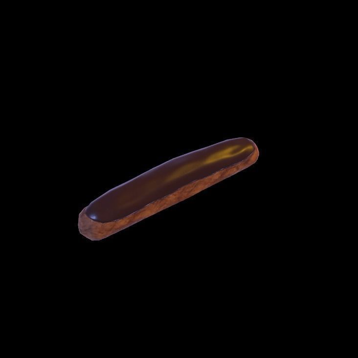 chocolate eclair 3D model | CGTrader