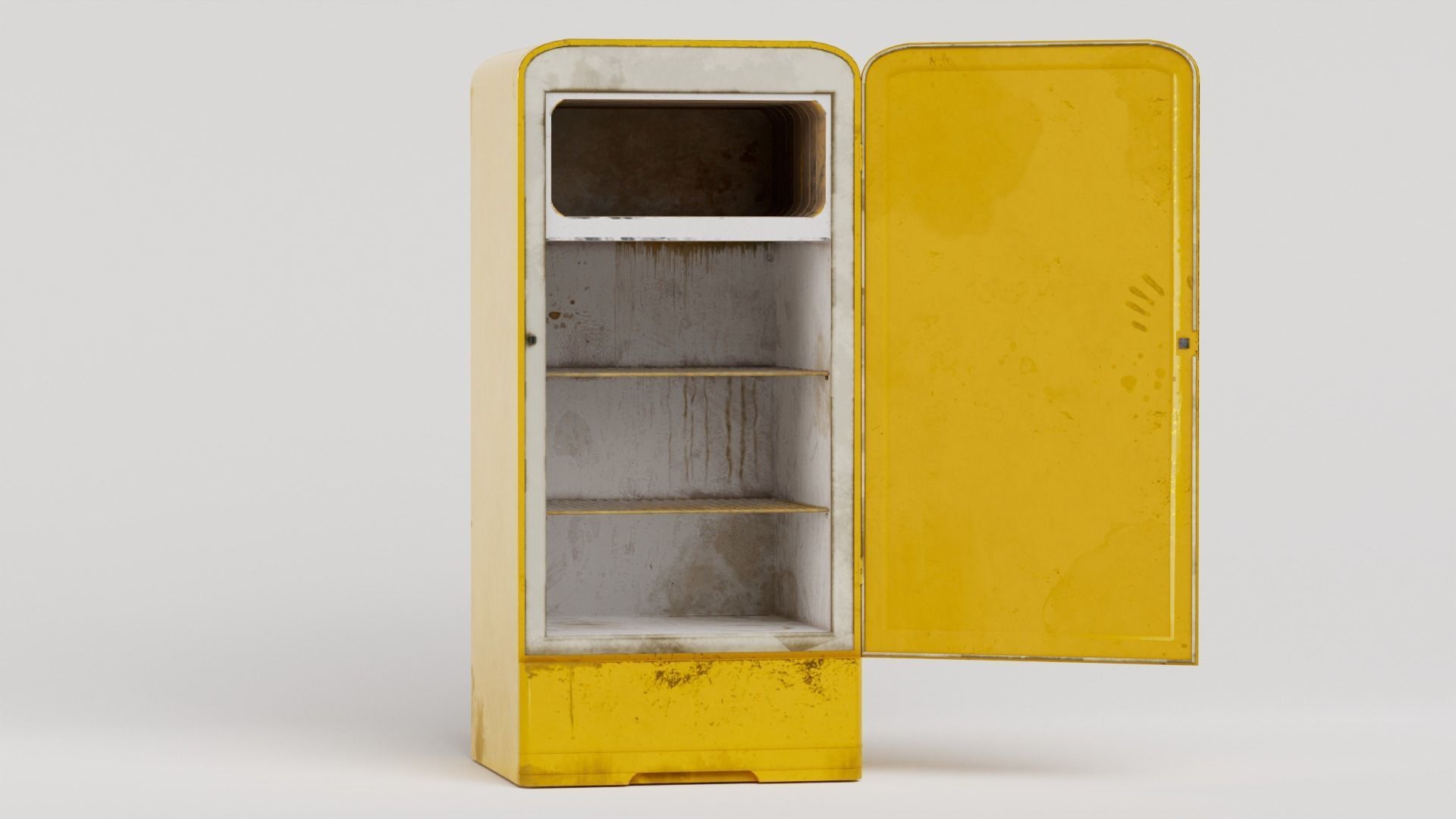 3D model Soviet vintage fridge Zil Moskva 9 Color Variants np1 VR / AR ...