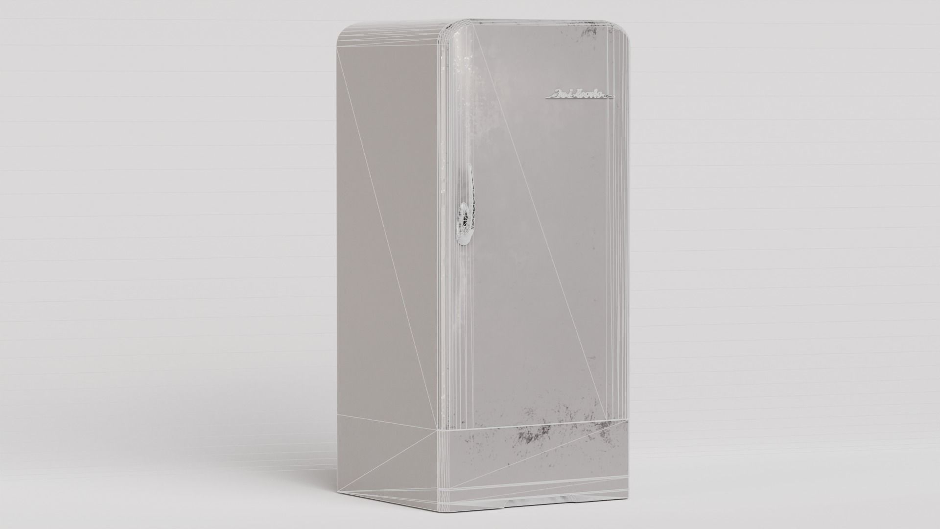 3D model Soviet vintage fridge Zil Moskva 9 Color Variants np1 VR / AR ...