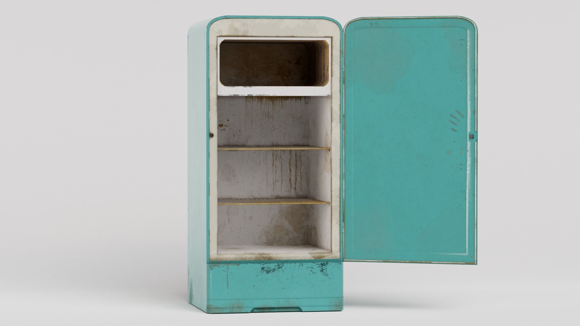 3D model Soviet vintage fridge Zil Moskva 9 Color Variants np1 VR / AR ...