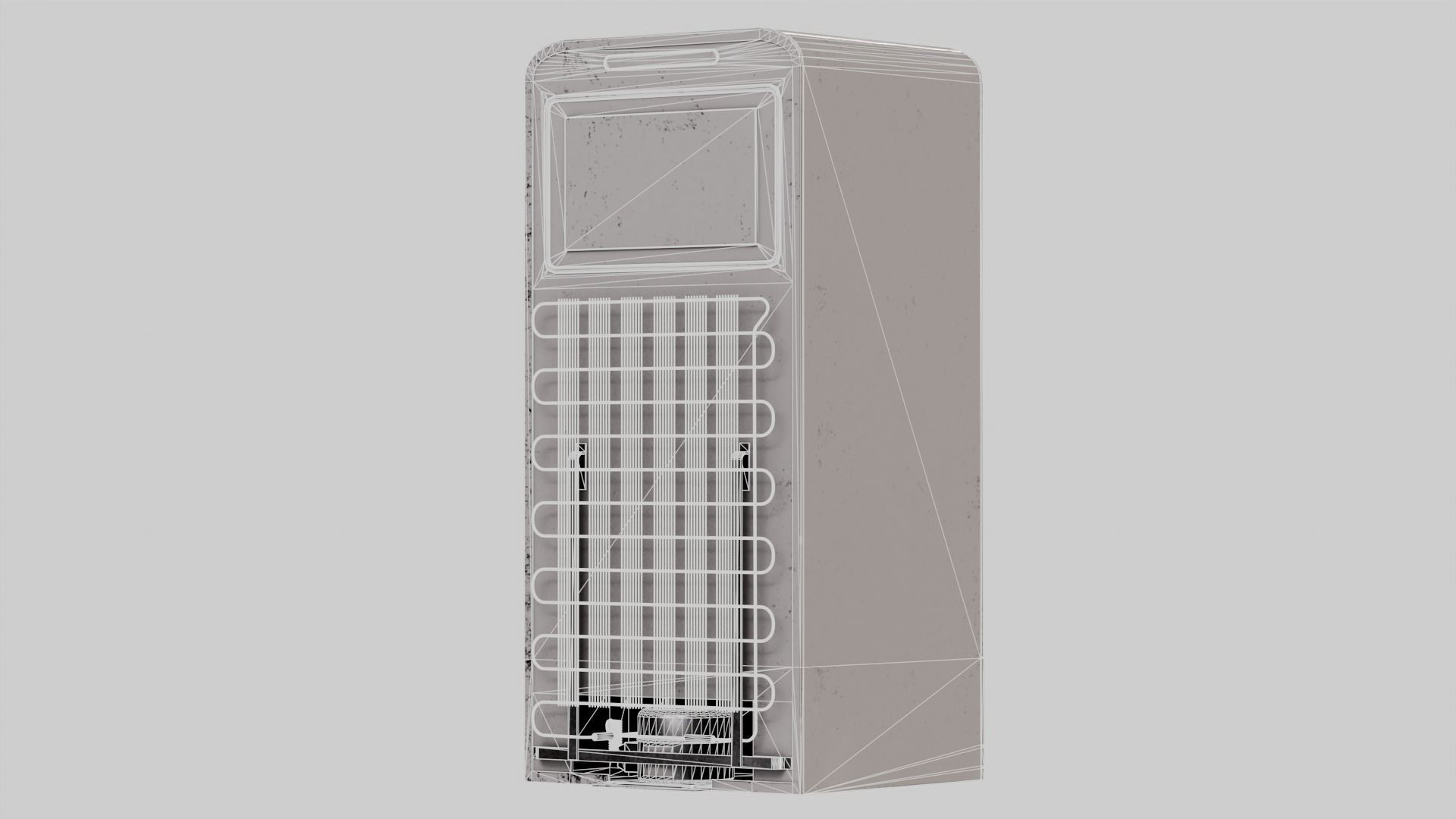 3D model Soviet vintage fridge Zil Moskva 9 Color Variants np1 VR / AR ...