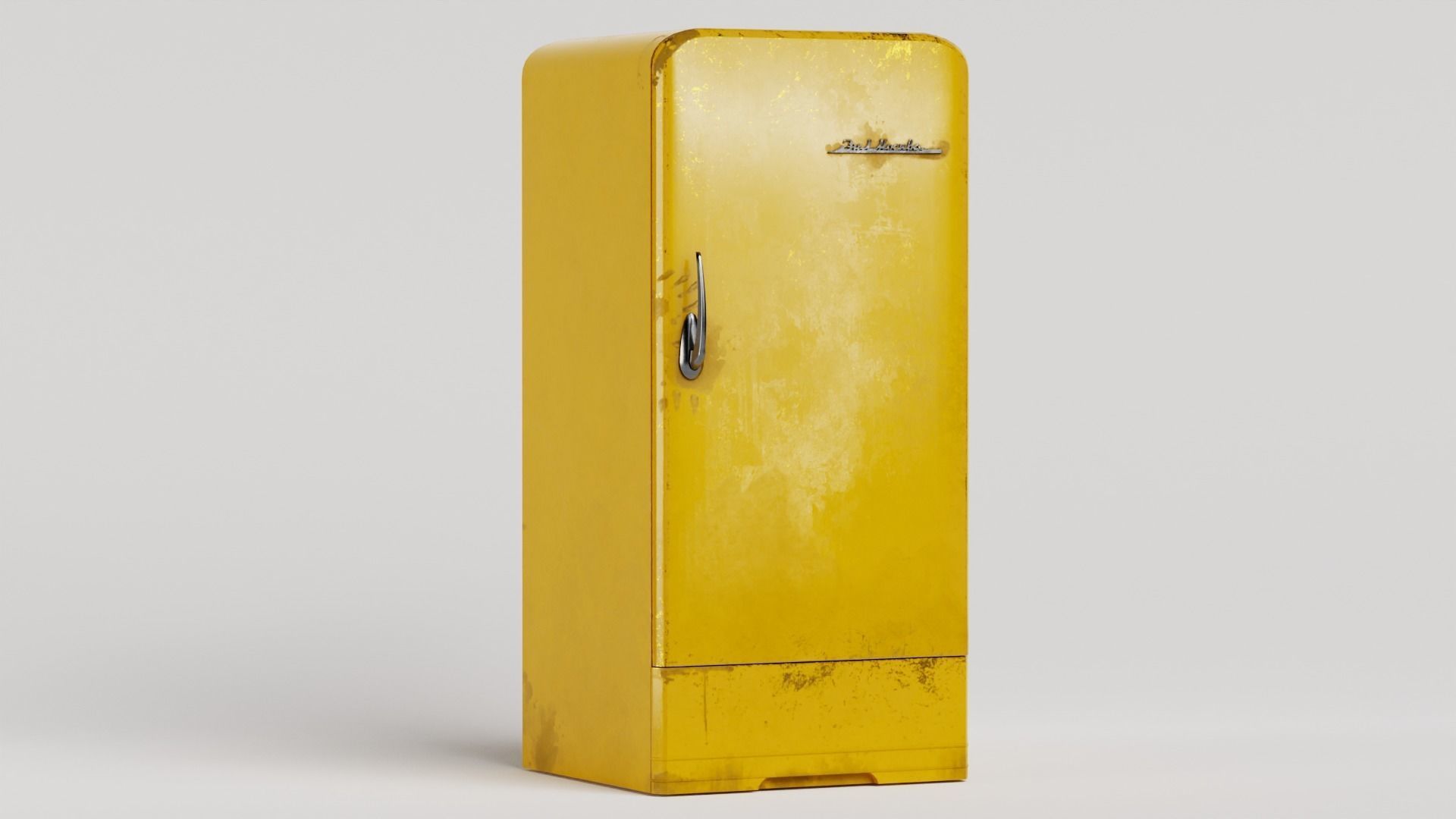 3D model Soviet vintage fridge Zil Moskva 9 Color Variants np1 VR / AR ...