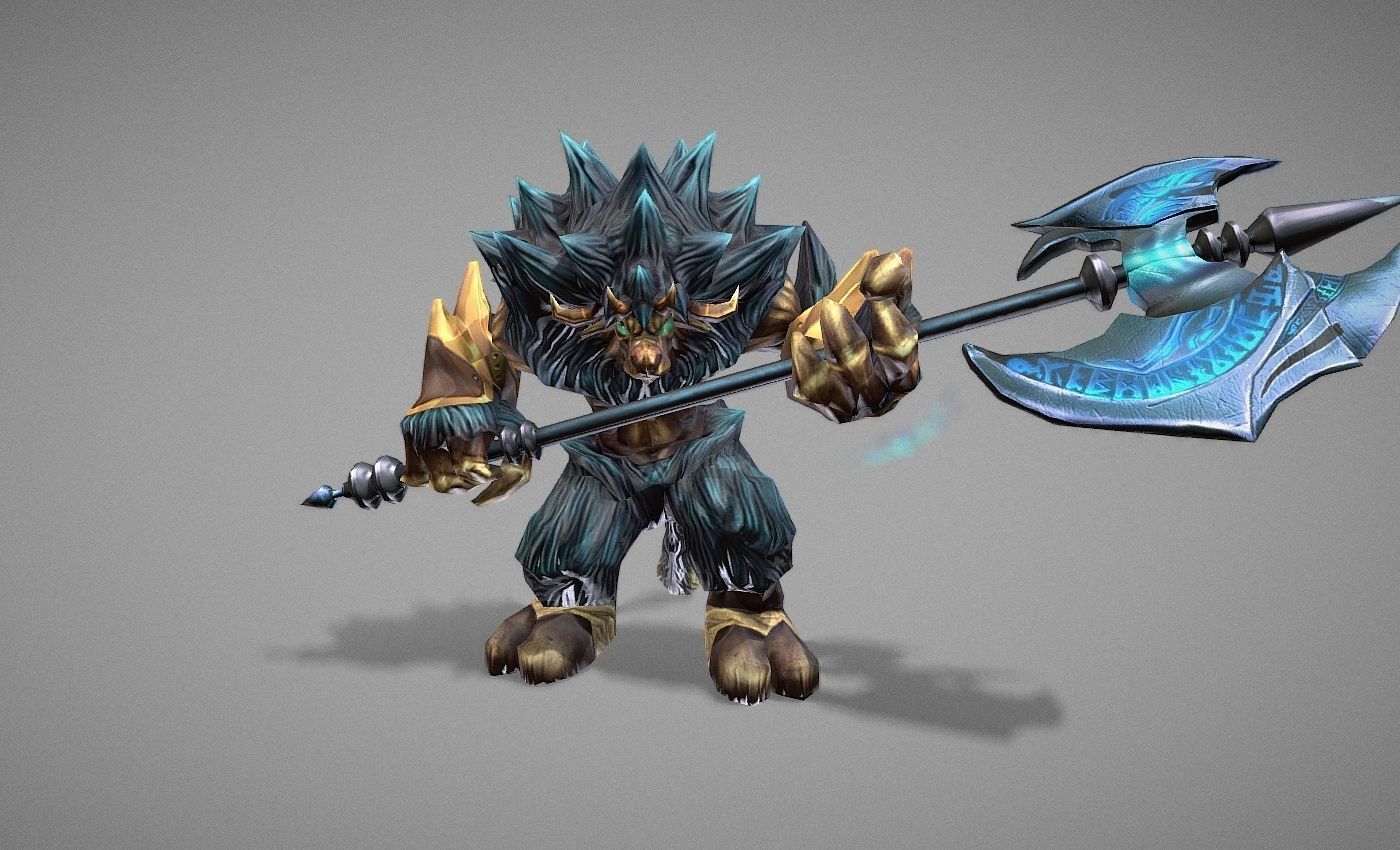 3D model Guardian Beast Warrior Spirit VR / AR / low-poly | CGTrader