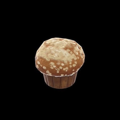 blueberry muffin 3D model | CGTrader