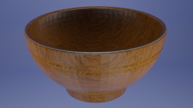 Wooden Bowl free 3D model | CGTrader