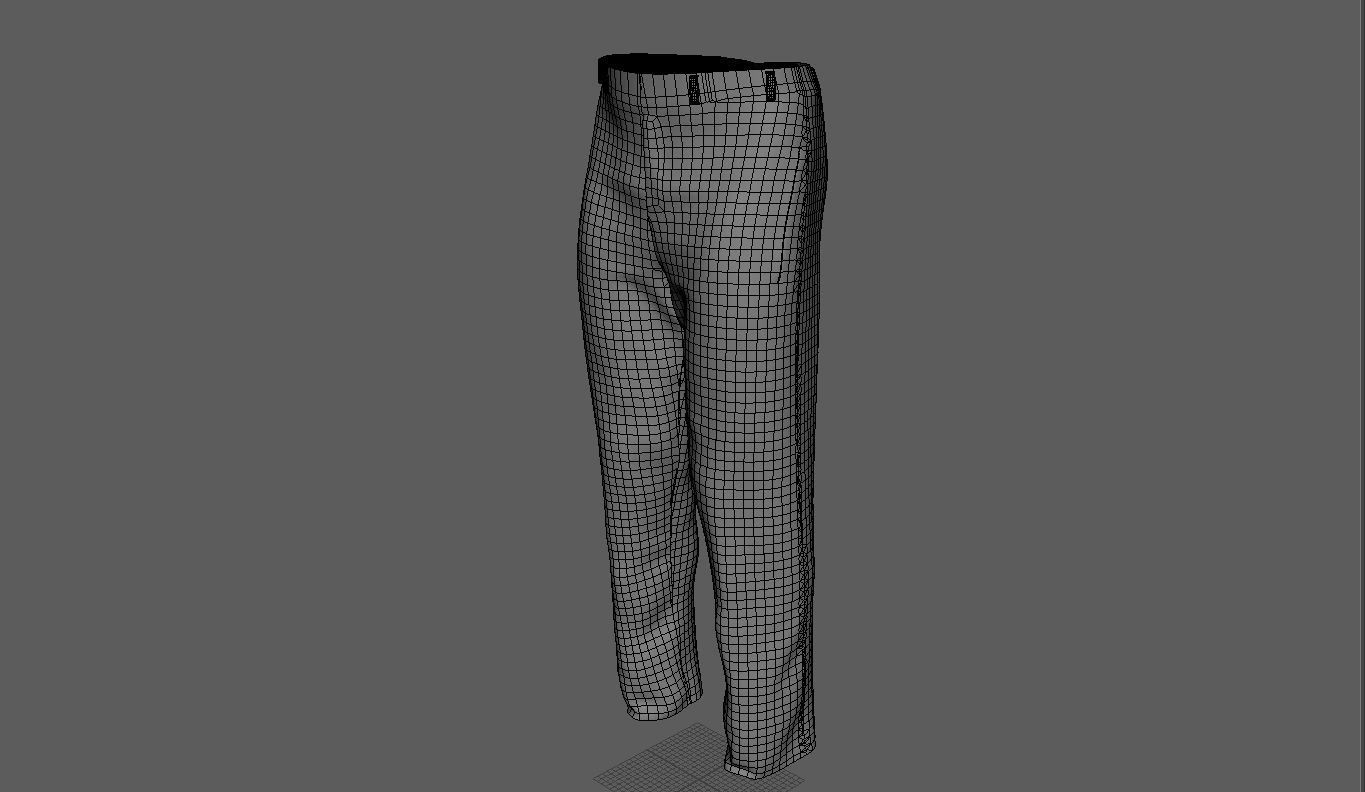 Formal Pant 3d model 3D model | CGTrader