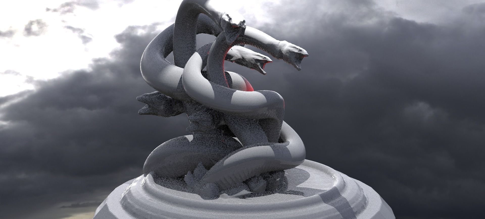 Hydra Greek Legend Statue collection 2 designs 3D model | CGTrader