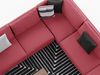 Poliform Bristol Red Sofa Setup 3D model | CGTrader