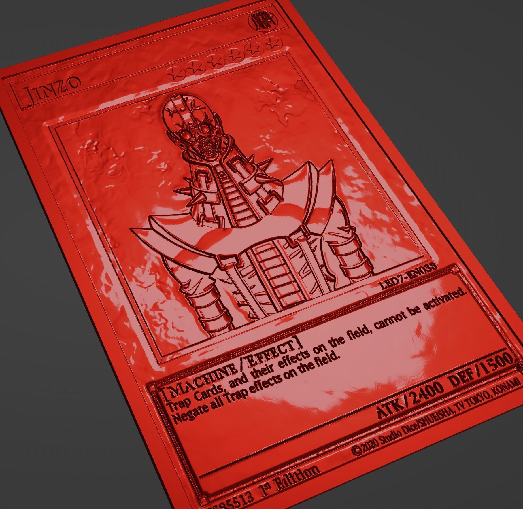 Jinzo Card-Yugioh 3D model 3D printable | CGTrader