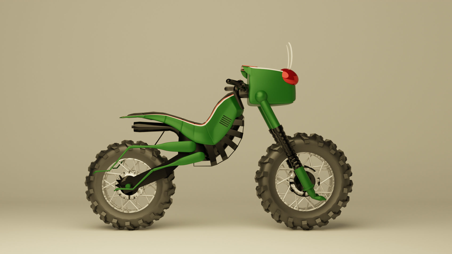 Mini Battle Hopper - Kamen Rider Black Motorcycle 3D 3D model | CGTrader