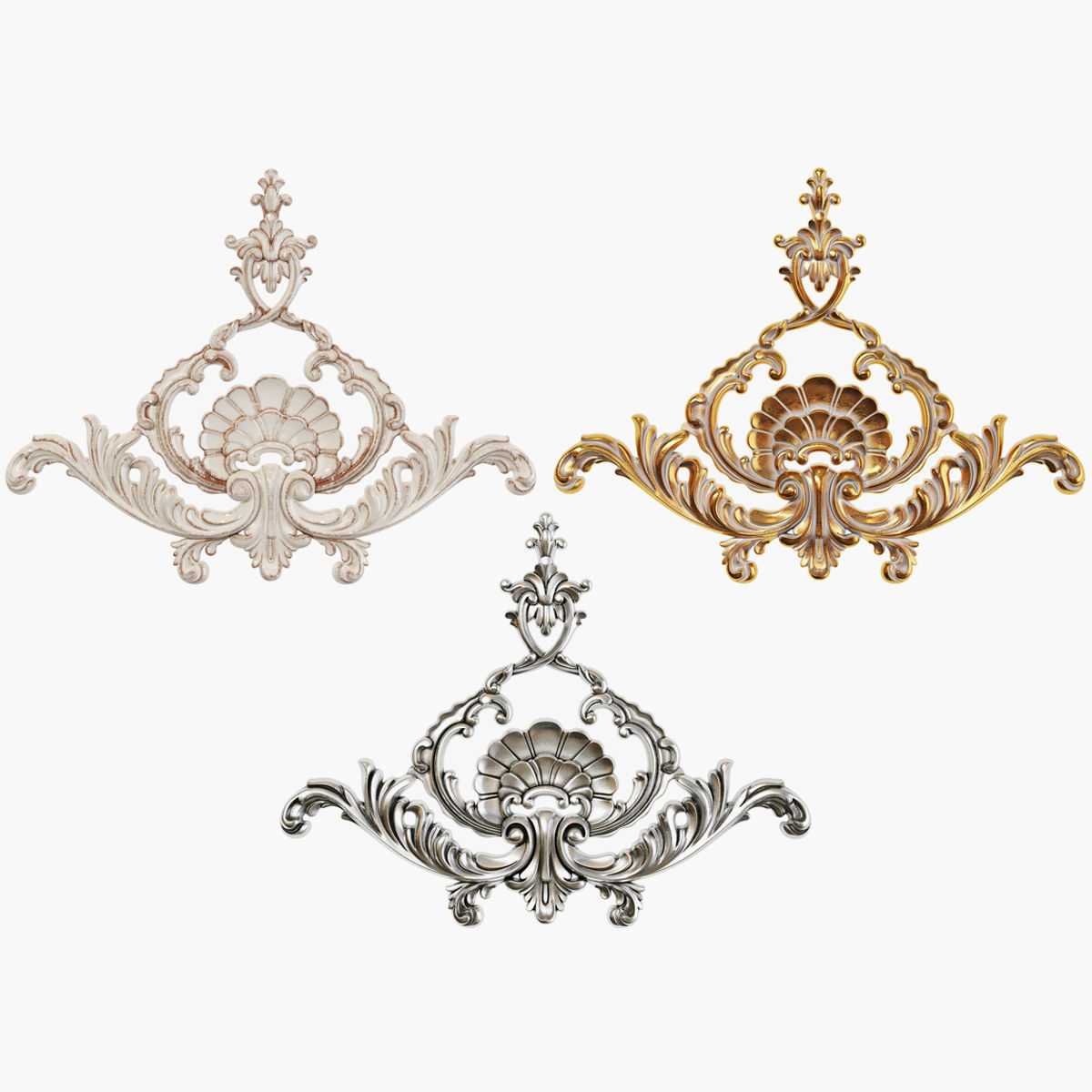 Classic carved 188 3D model | CGTrader