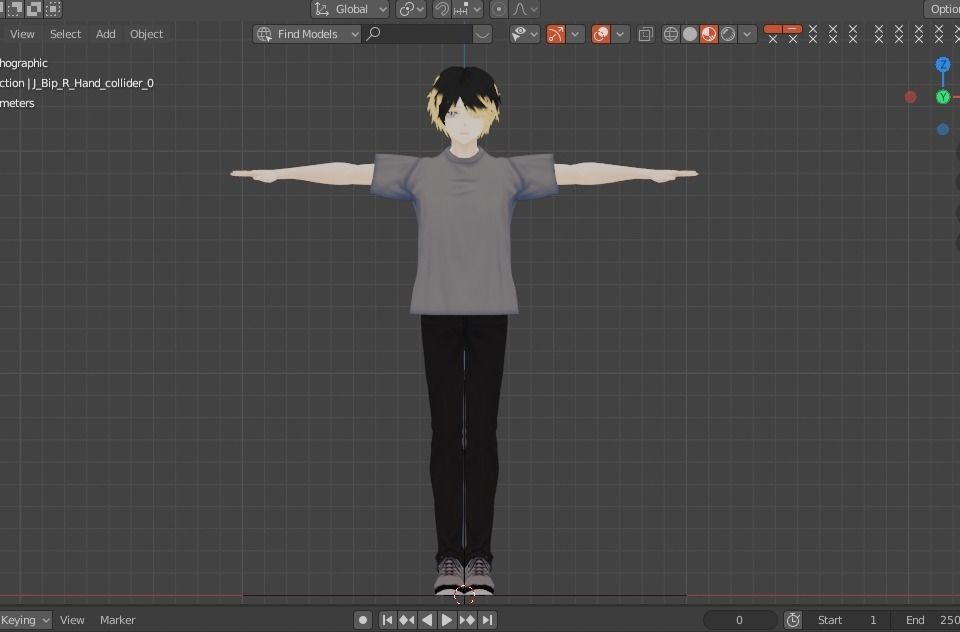 3D model 3D low poly male avatar for vrchat vtubing and also for gaming ...