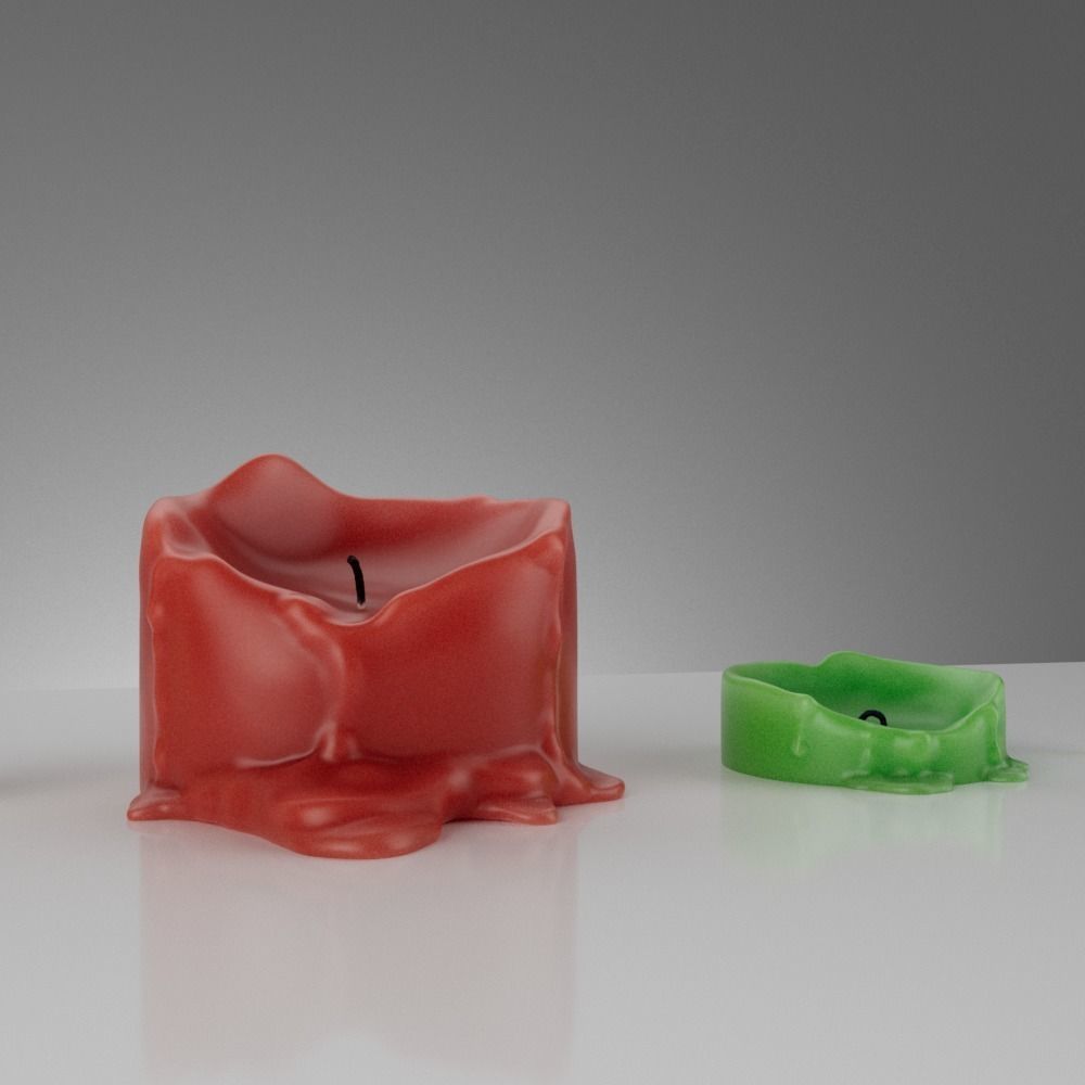 Realistic Candle Collection 3D model | CGTrader