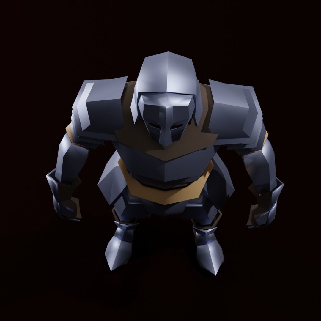 3D model Low Poly Knight Armor VR / AR / low-poly | CGTrader