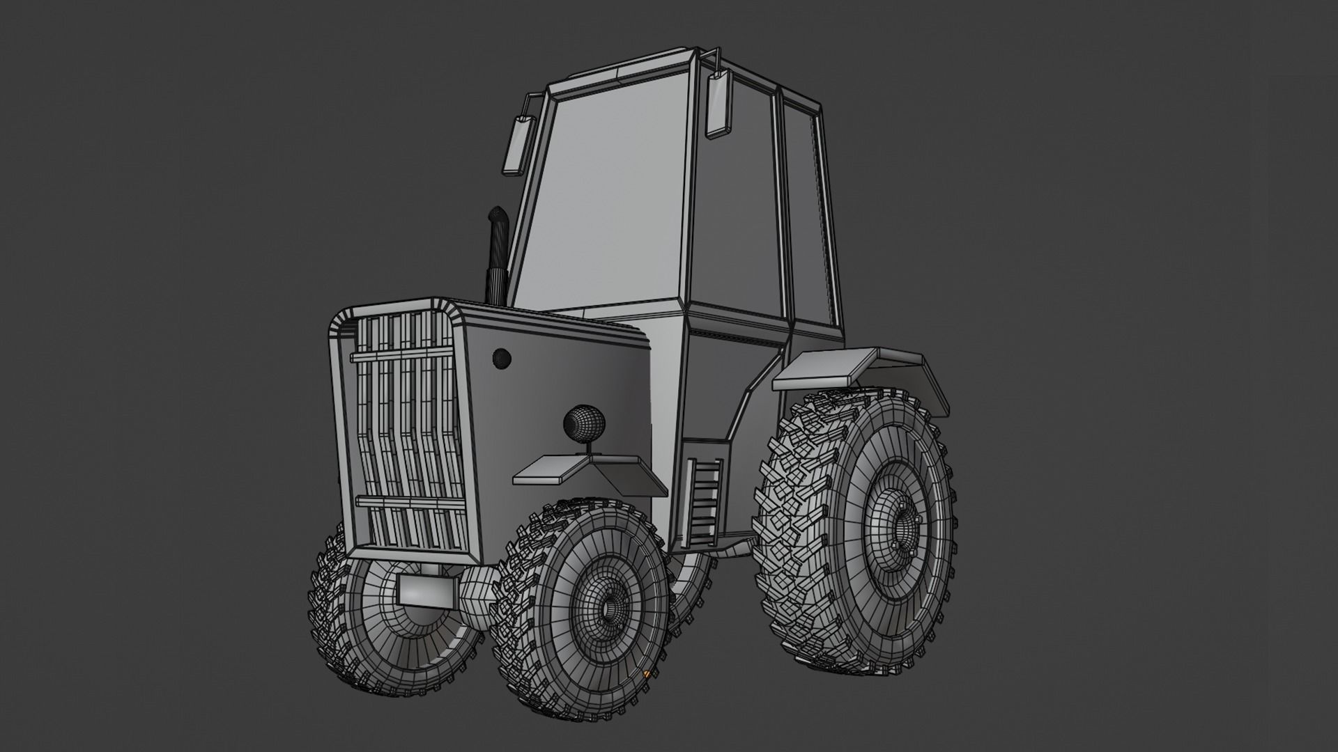 3D model Old rusty tractor VR / AR / low-poly | CGTrader