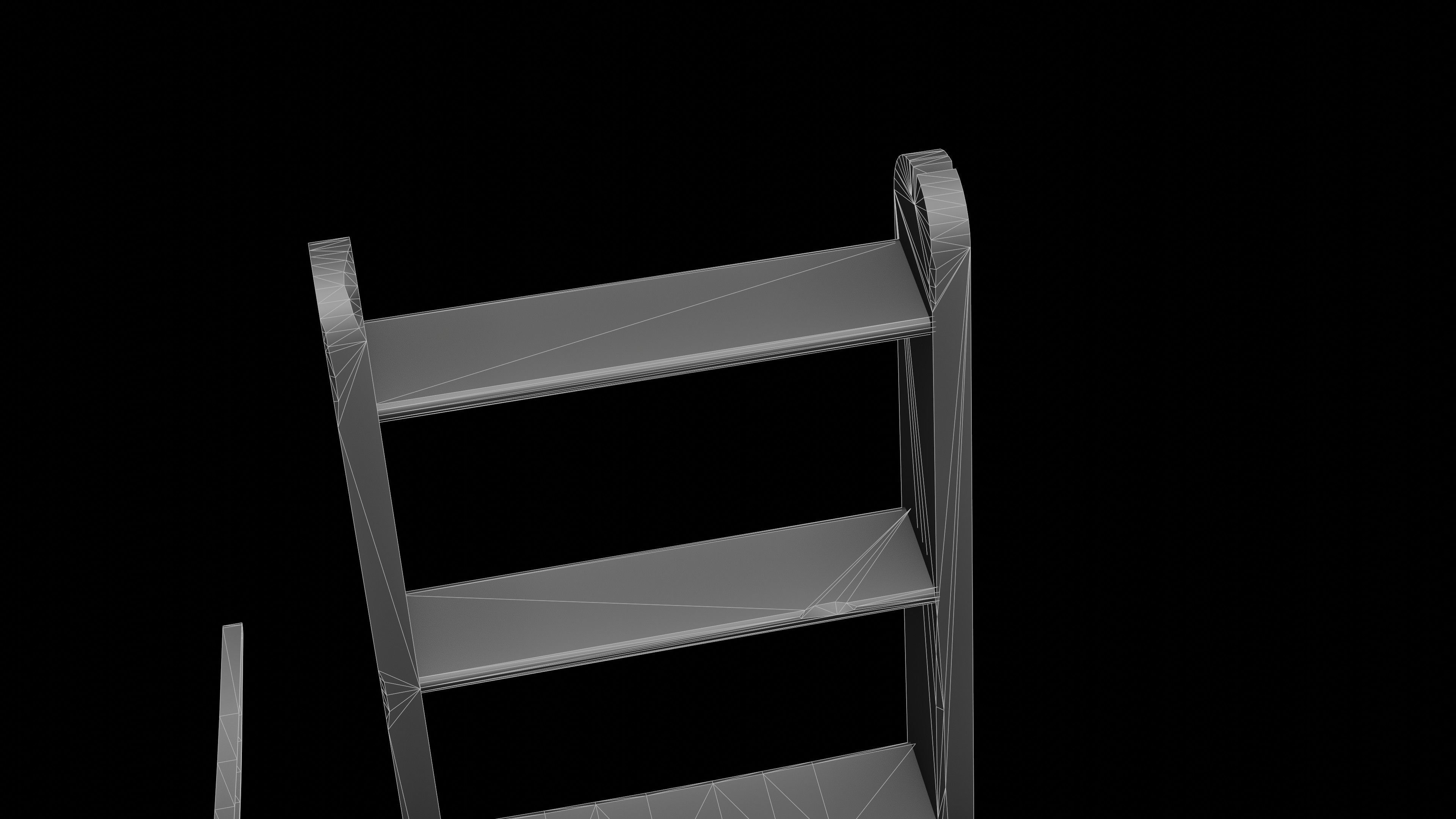 3D model Wooden Ladder VR / AR / low-poly | CGTrader