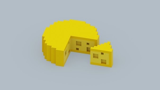 3D model Voxel Cheese VR / AR / low-poly | CGTrader