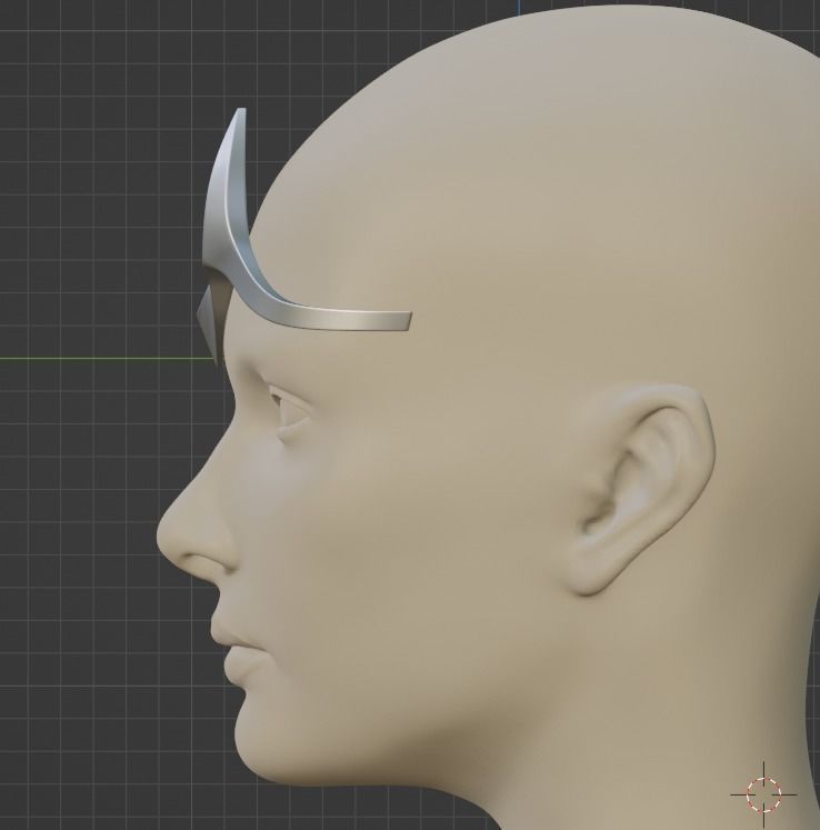 Ultraman Tiga Camearra human form tiara head piece 3D model 3D ...