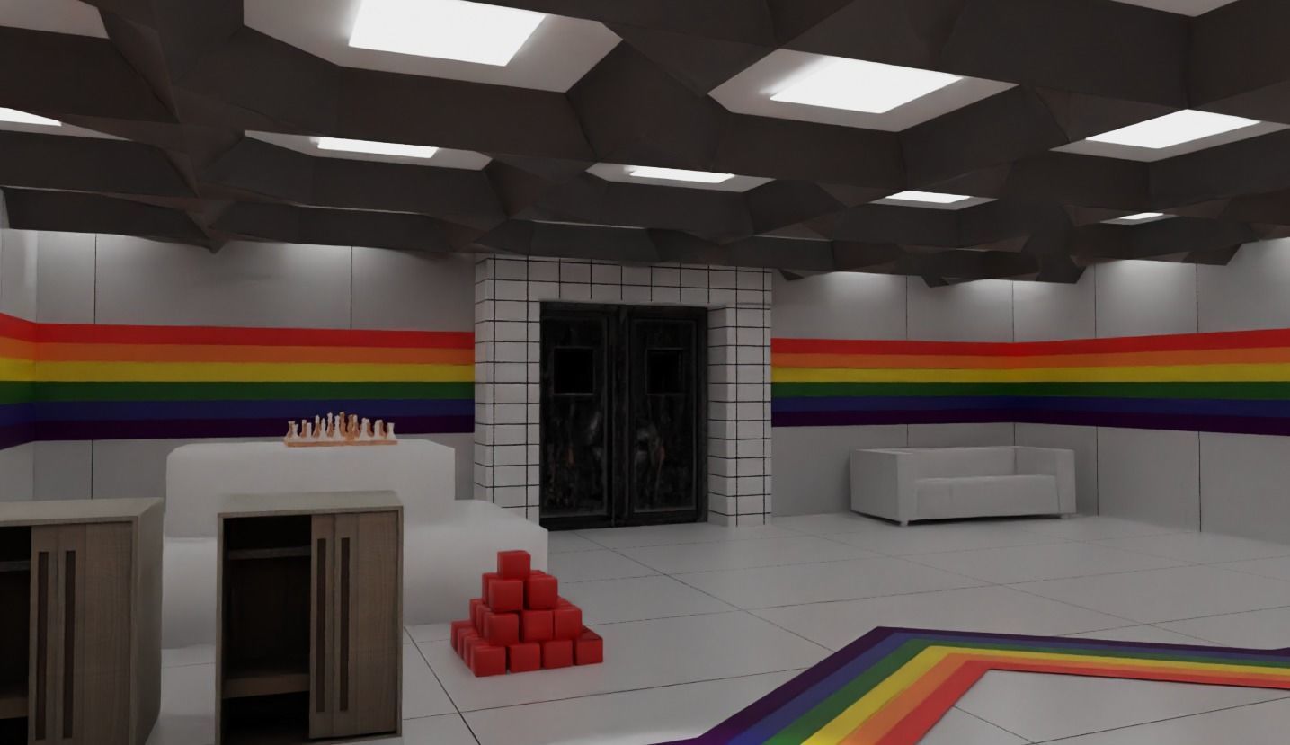 Stranger Things rainbow room 3D model | CGTrader