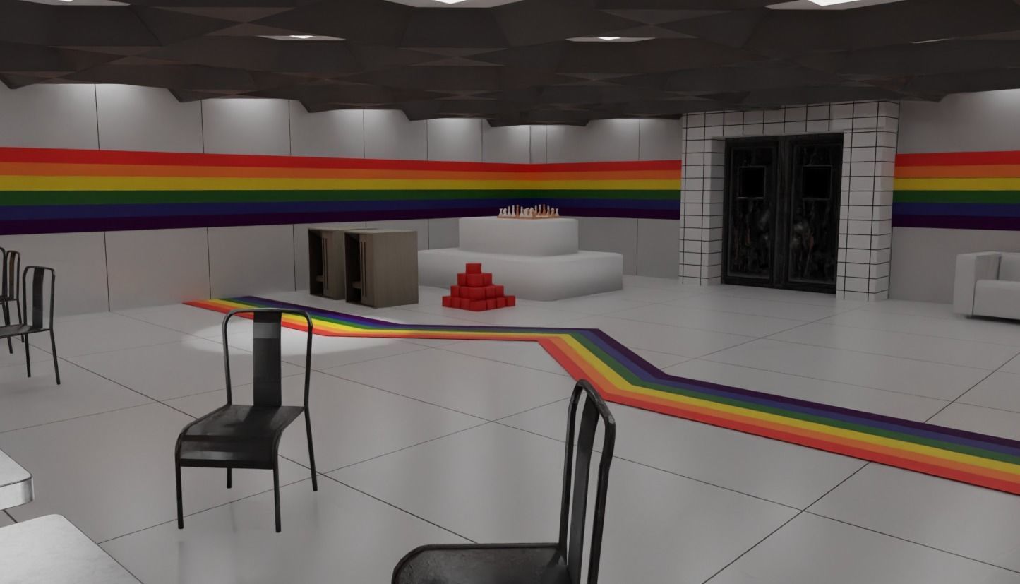 Stranger Things rainbow room 3D model | CGTrader