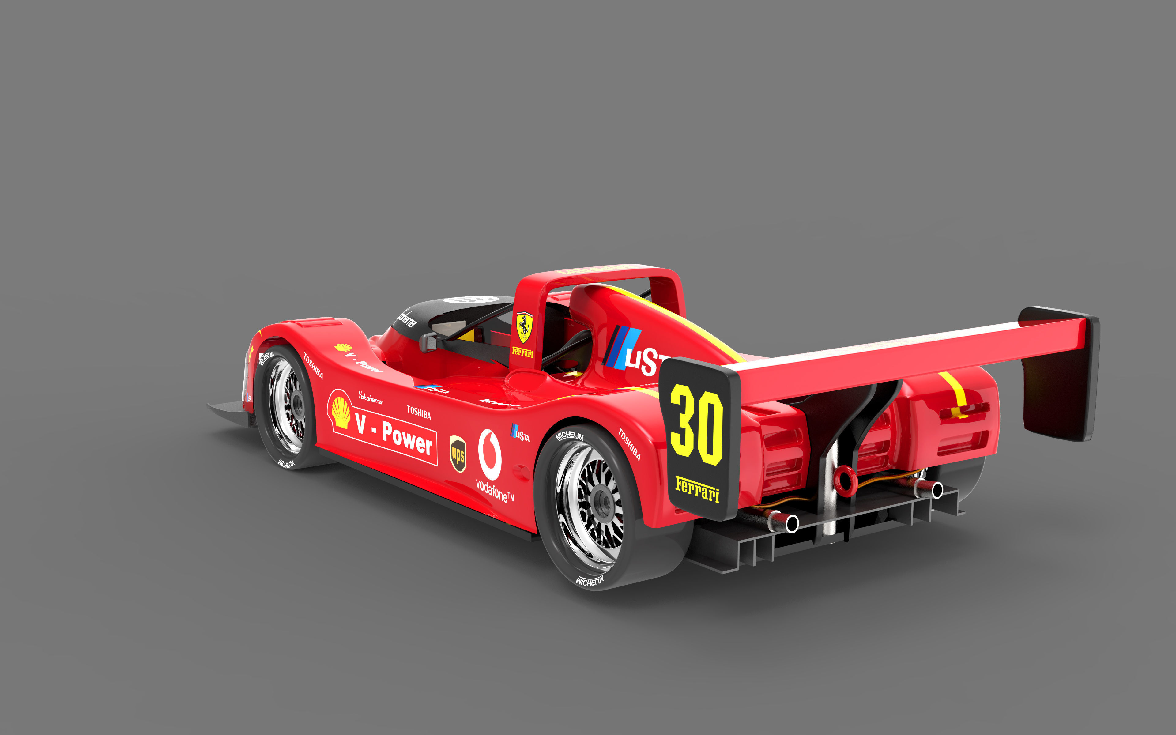 3D model Ferrari 333 SP Racing car VR / AR / low-poly | CGTrader
