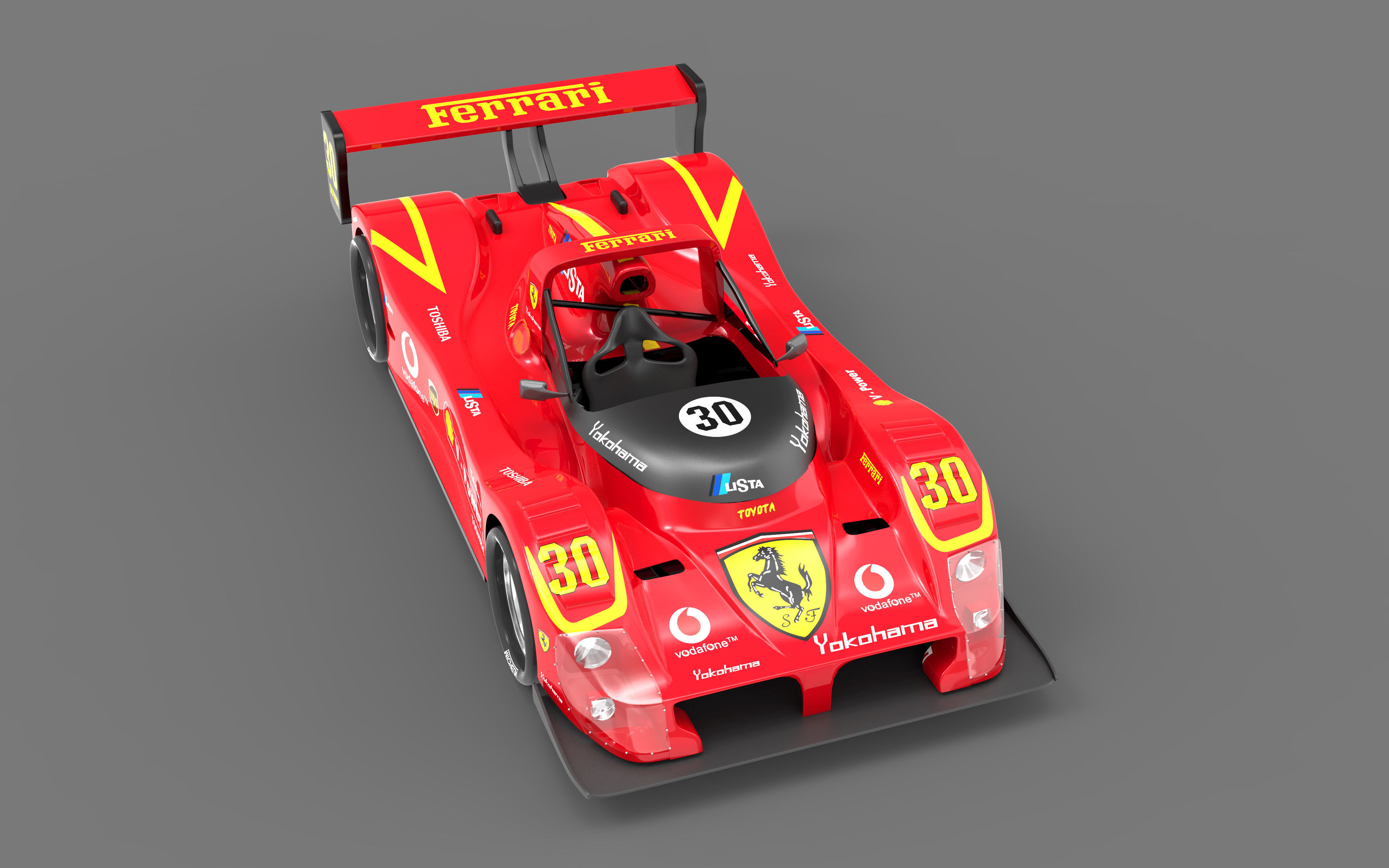 3D model Ferrari 333 SP Racing car VR / AR / low-poly | CGTrader