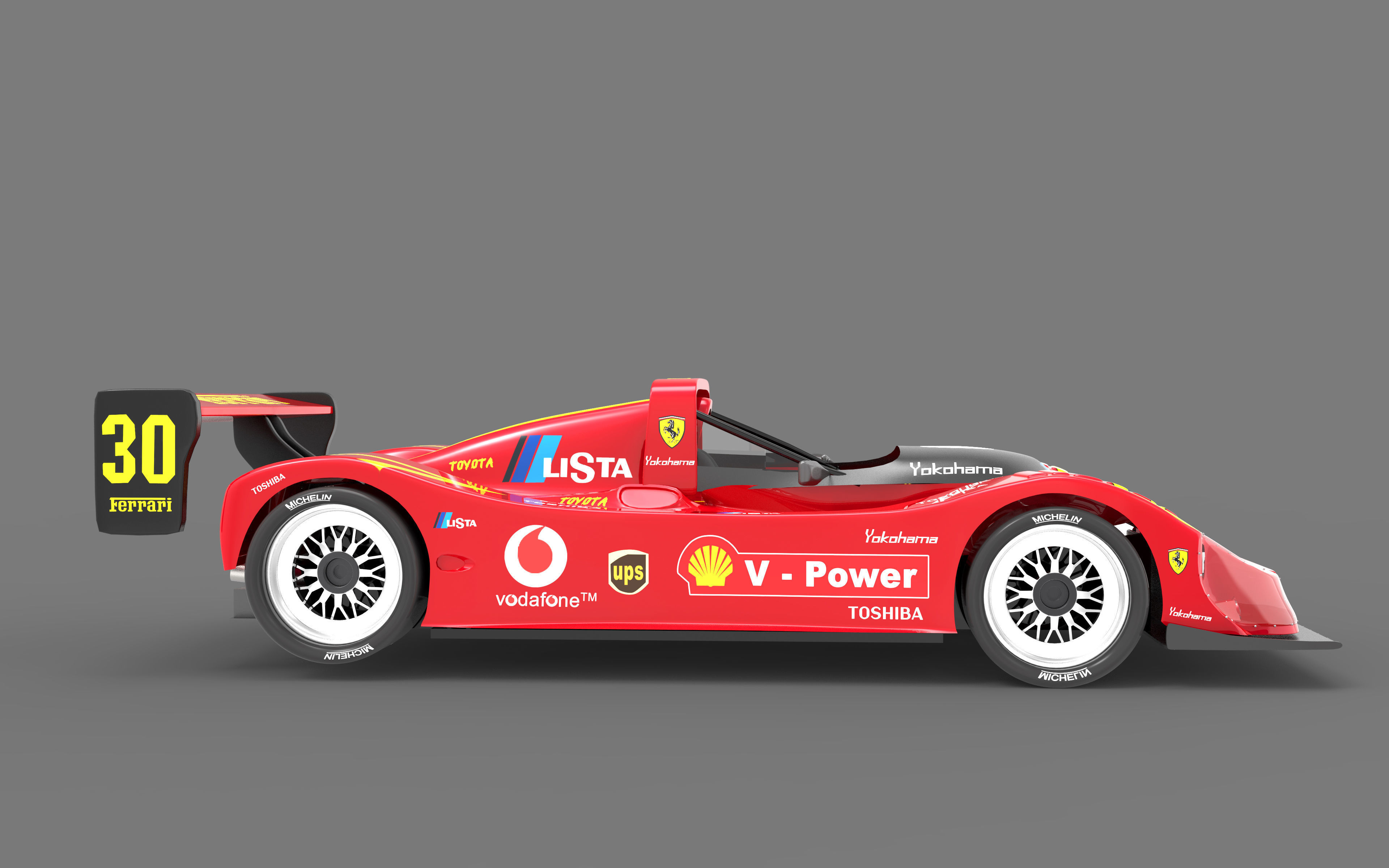 3D model Ferrari 333 SP Racing car VR / AR / low-poly | CGTrader