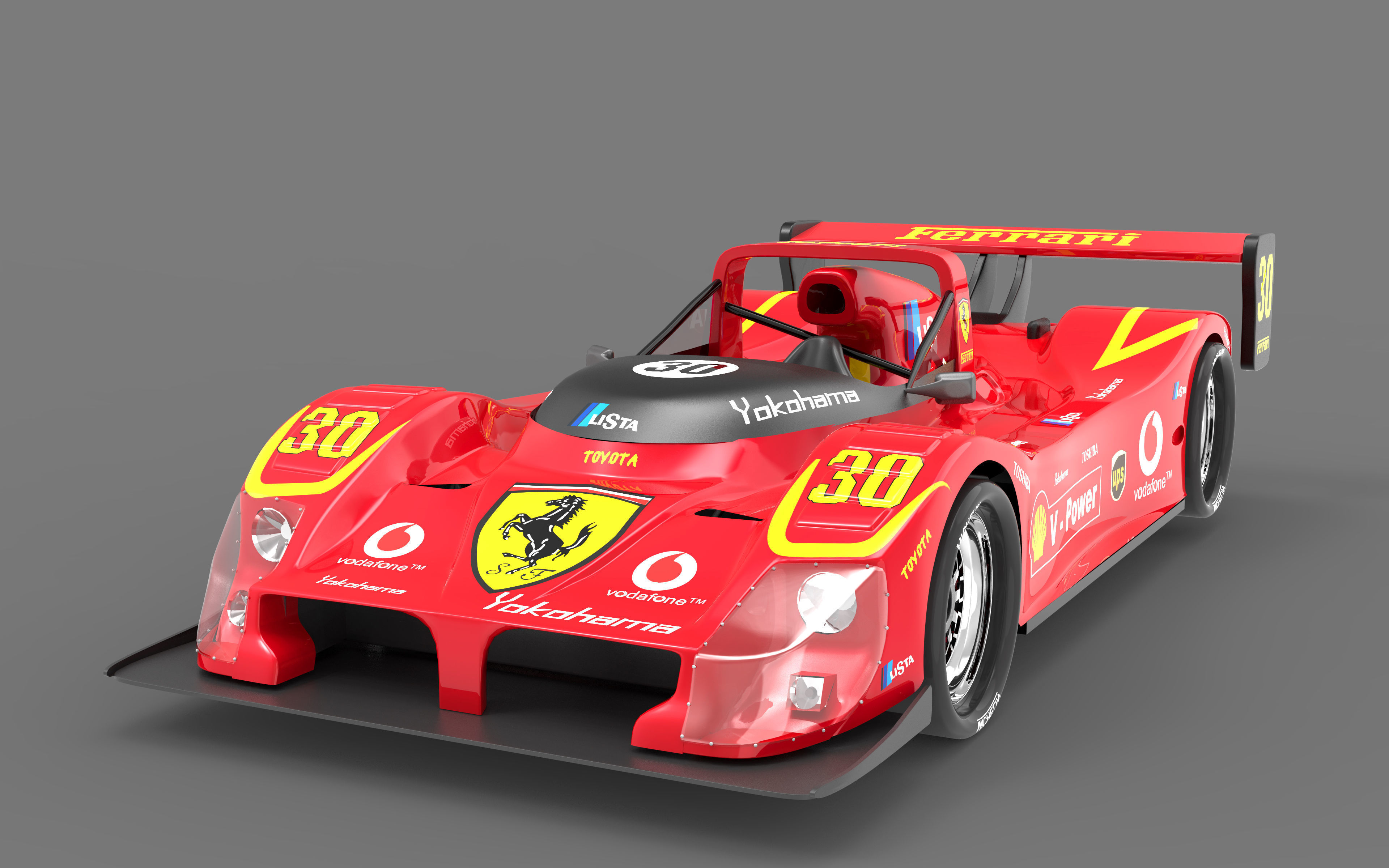 3D model Ferrari 333 SP Racing car VR / AR / low-poly | CGTrader