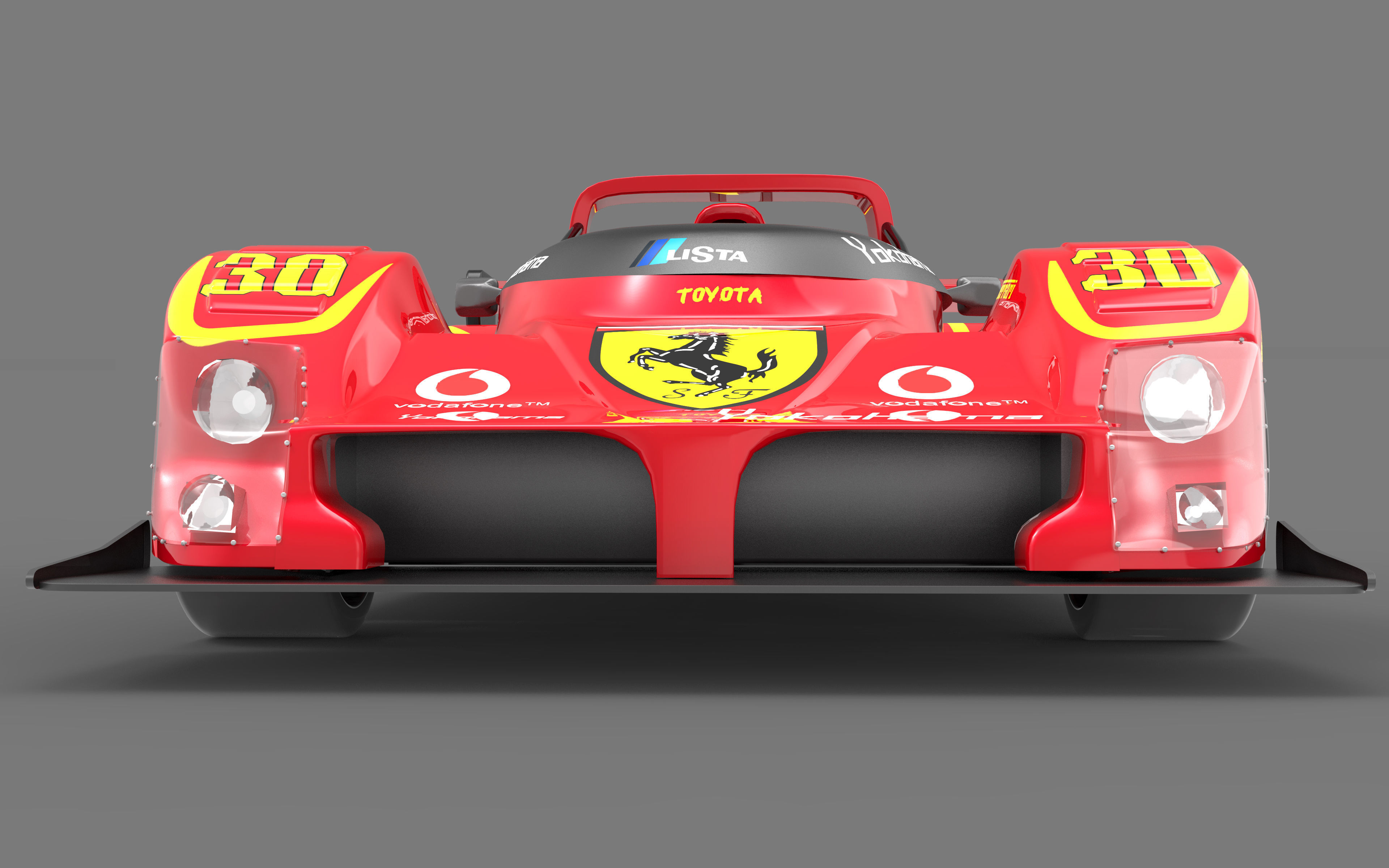 3D model Ferrari 333 SP Racing car VR / AR / low-poly | CGTrader