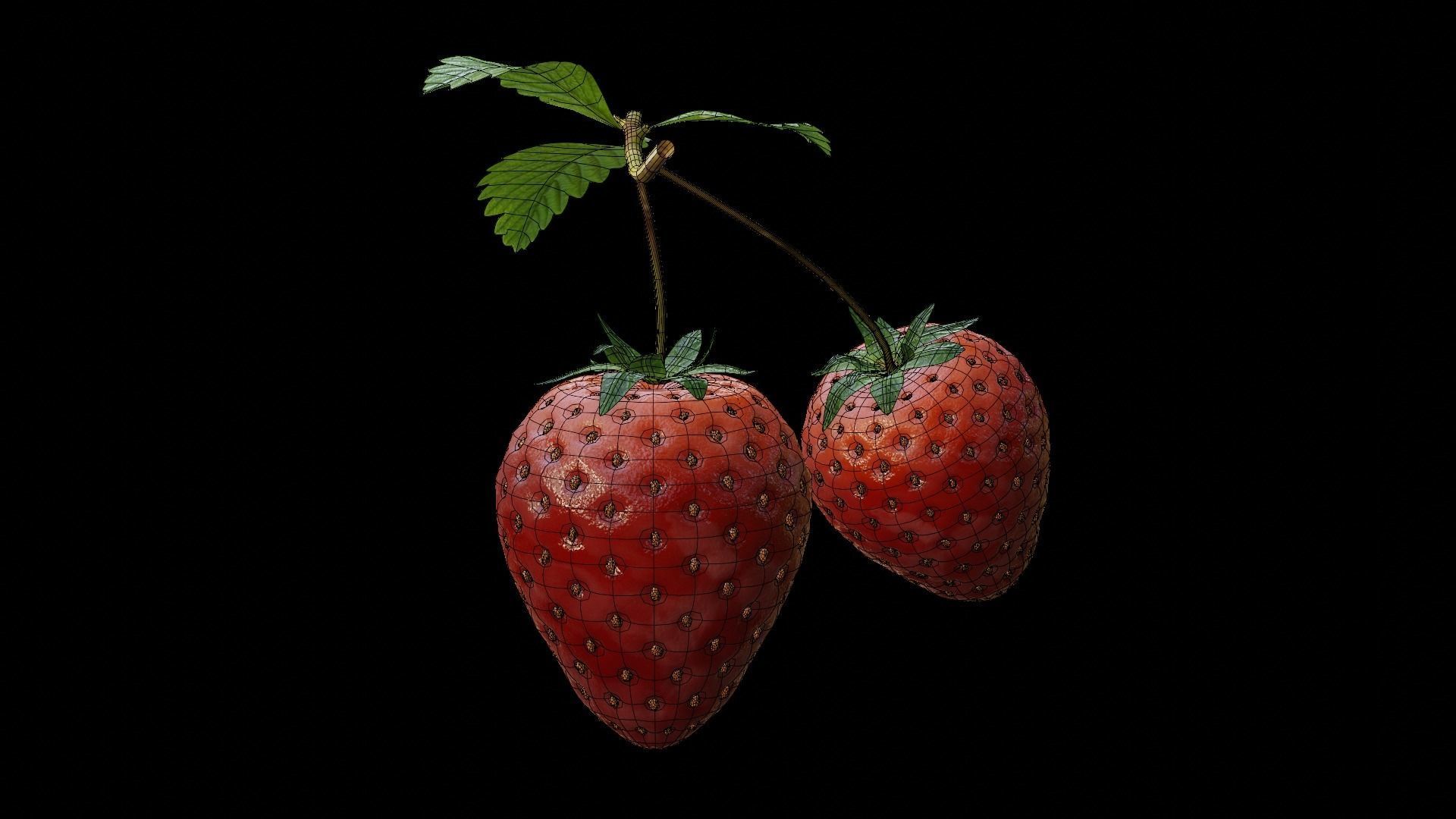 STRAW BERRY 3D model | CGTrader