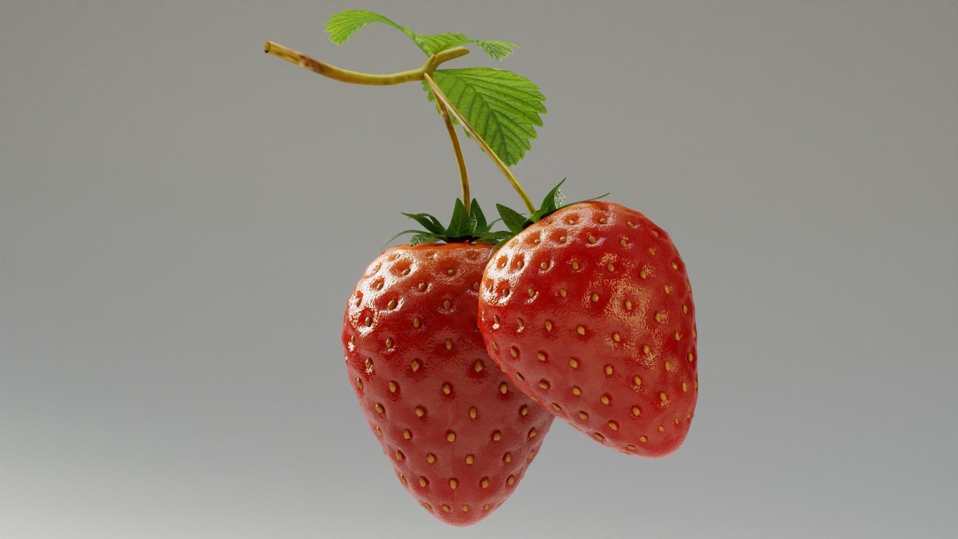 STRAW BERRY 3D model | CGTrader