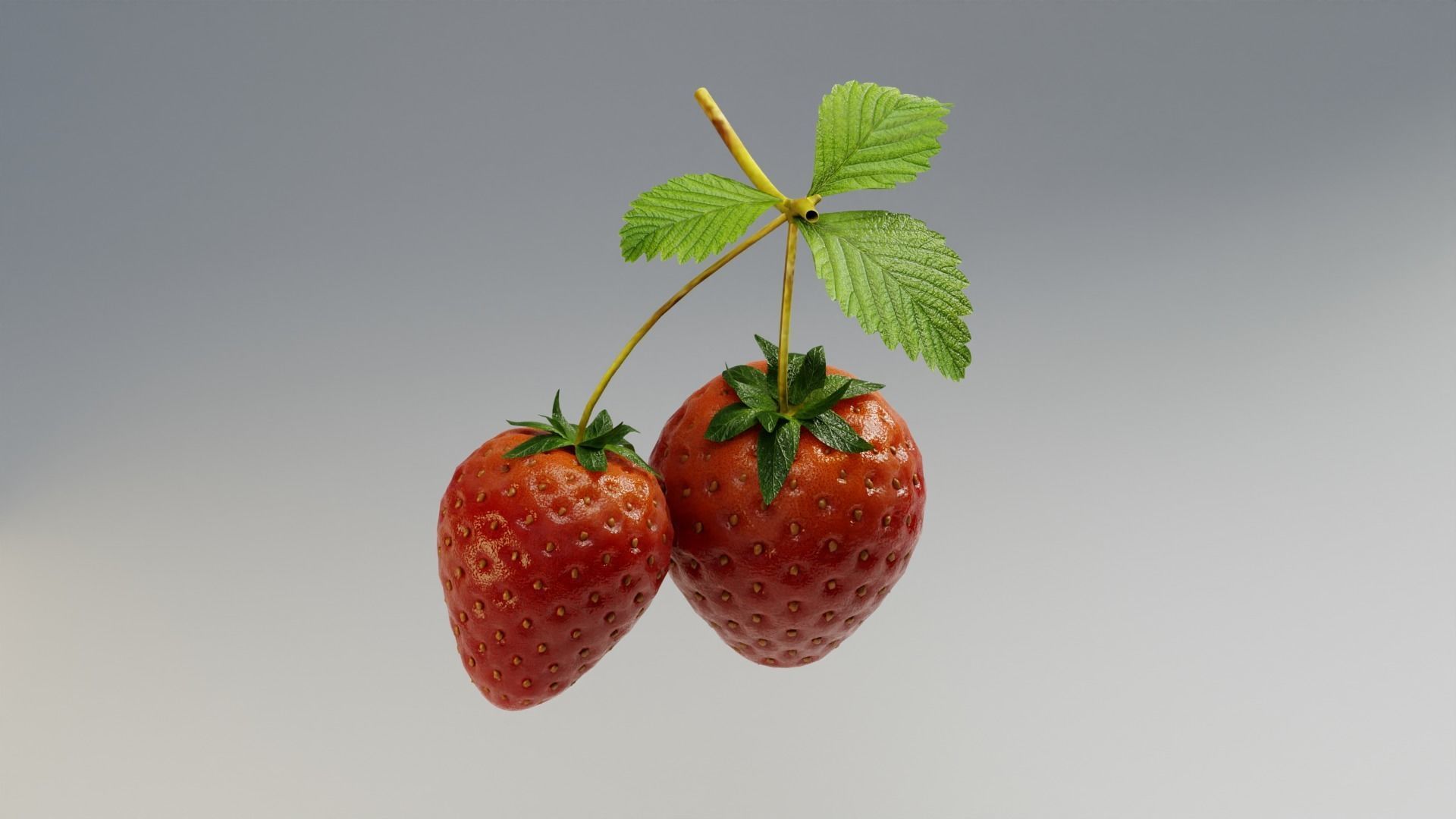 STRAW BERRY 3D model | CGTrader