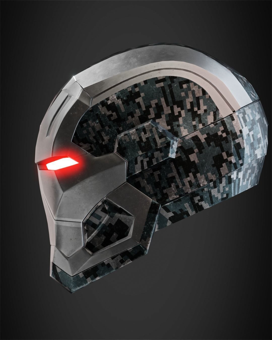 War Machine Helmet for Cosplay 3D model 3D printable | CGTrader