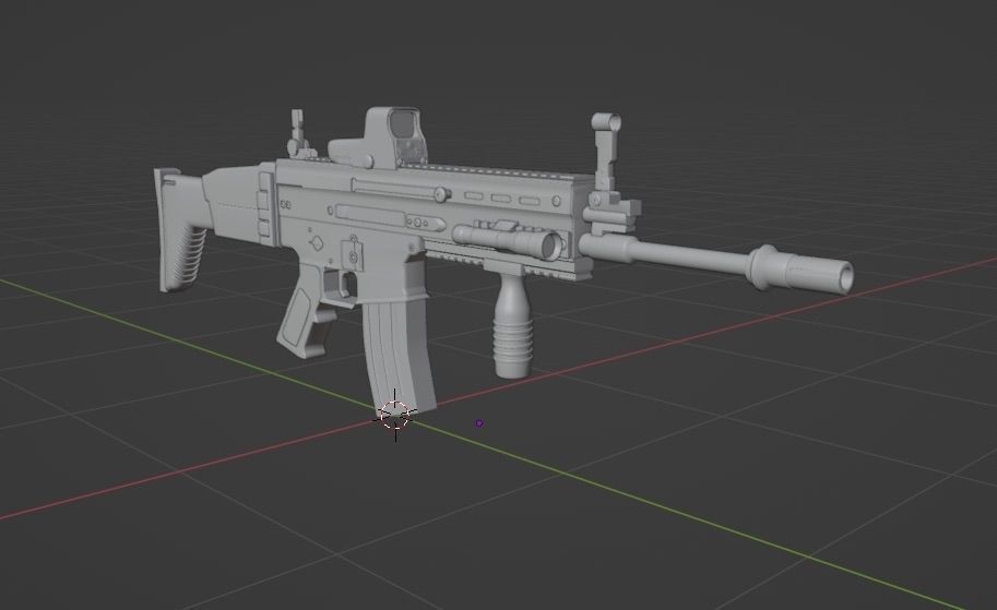Scar H mod 3D model | CGTrader