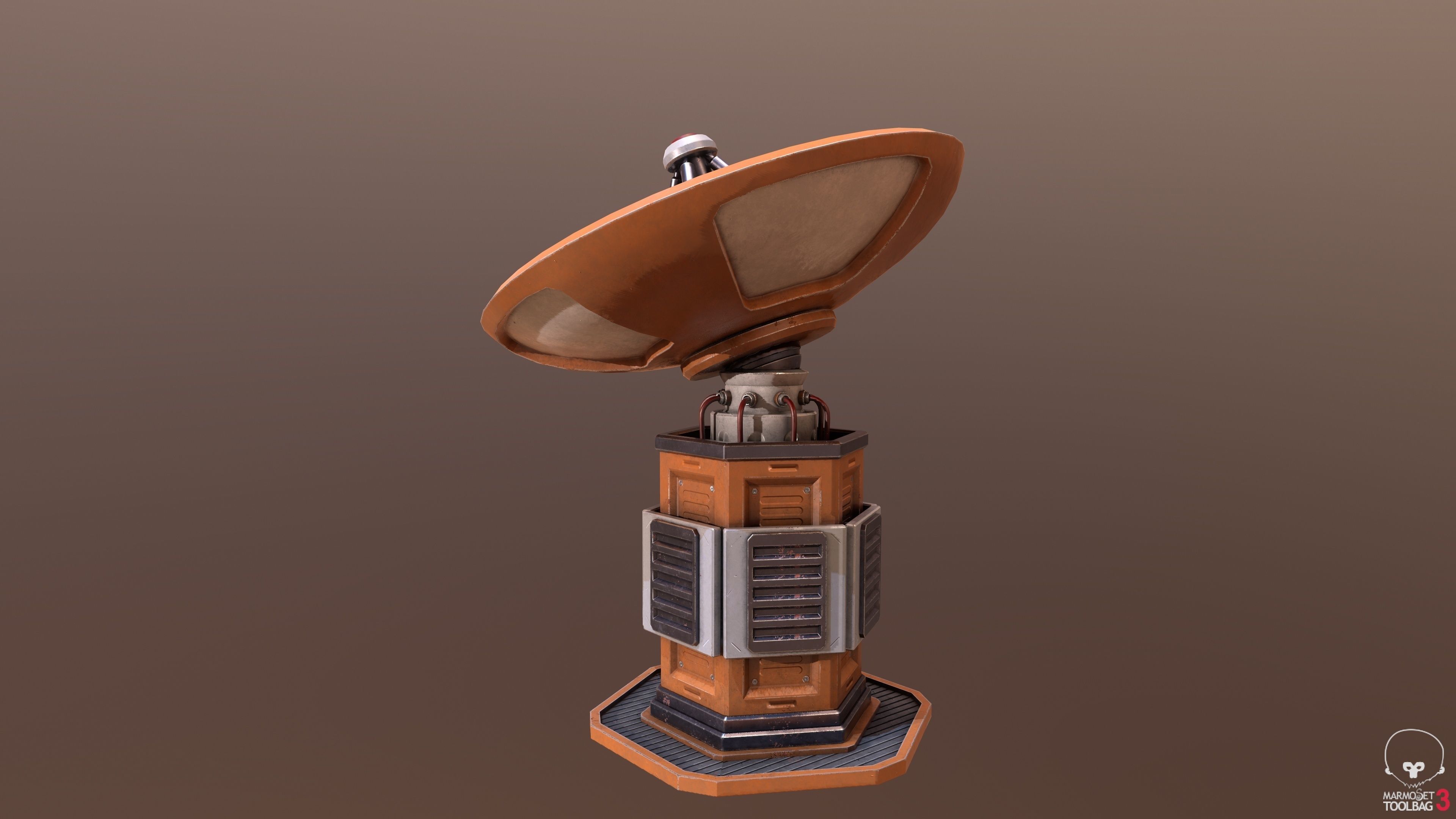 3D model Sci Fi Satellite dish VR / AR / low-poly | CGTrader