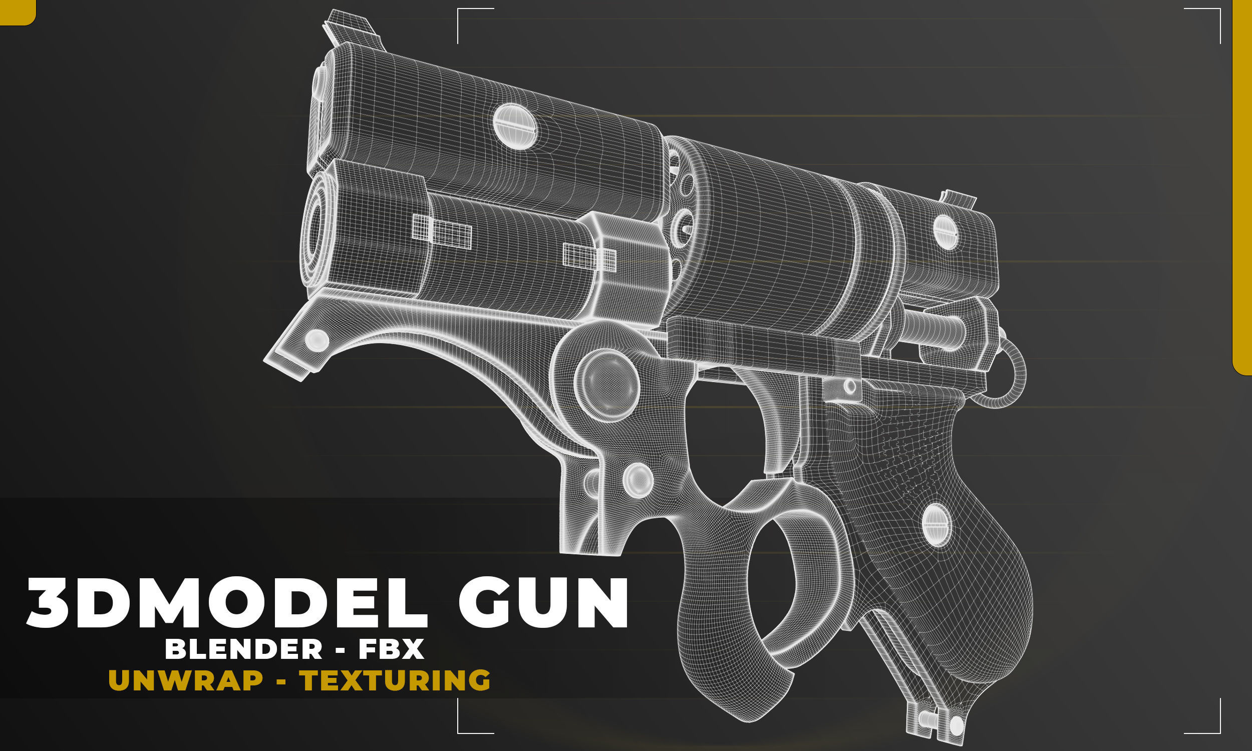GUN 3DMODEL AND TEXTURE 3D model | CGTrader
