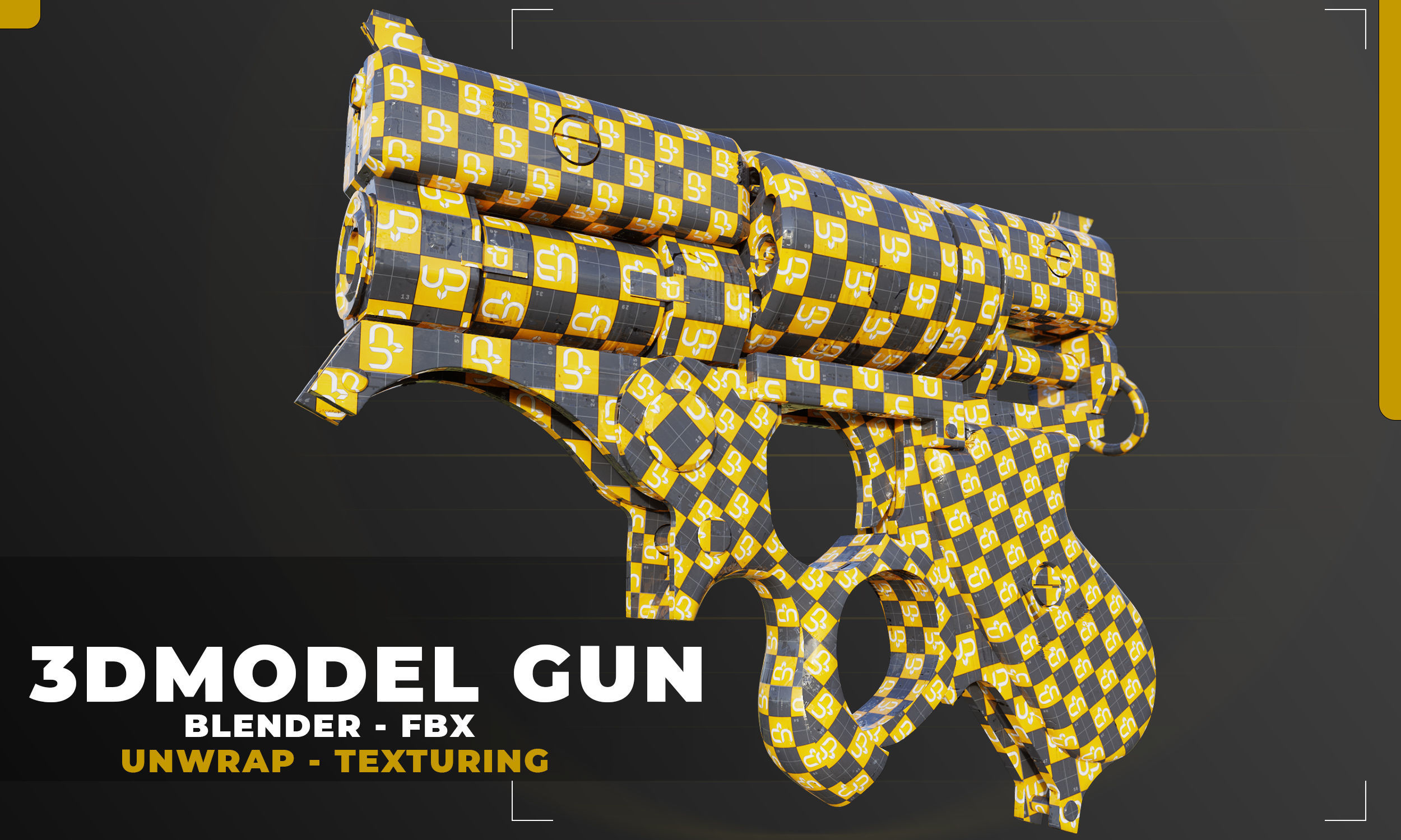 GUN 3DMODEL AND TEXTURE 3D model | CGTrader