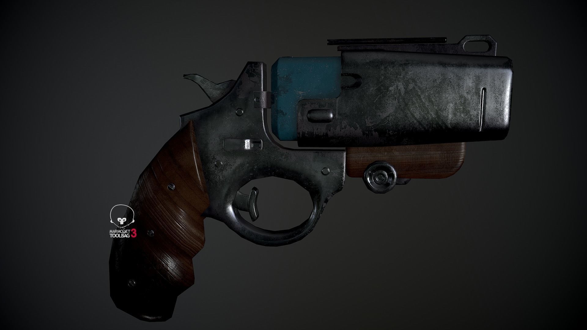 3D model Wasp gun Pistol revolver Low-poly VR / AR / low-poly | CGTrader