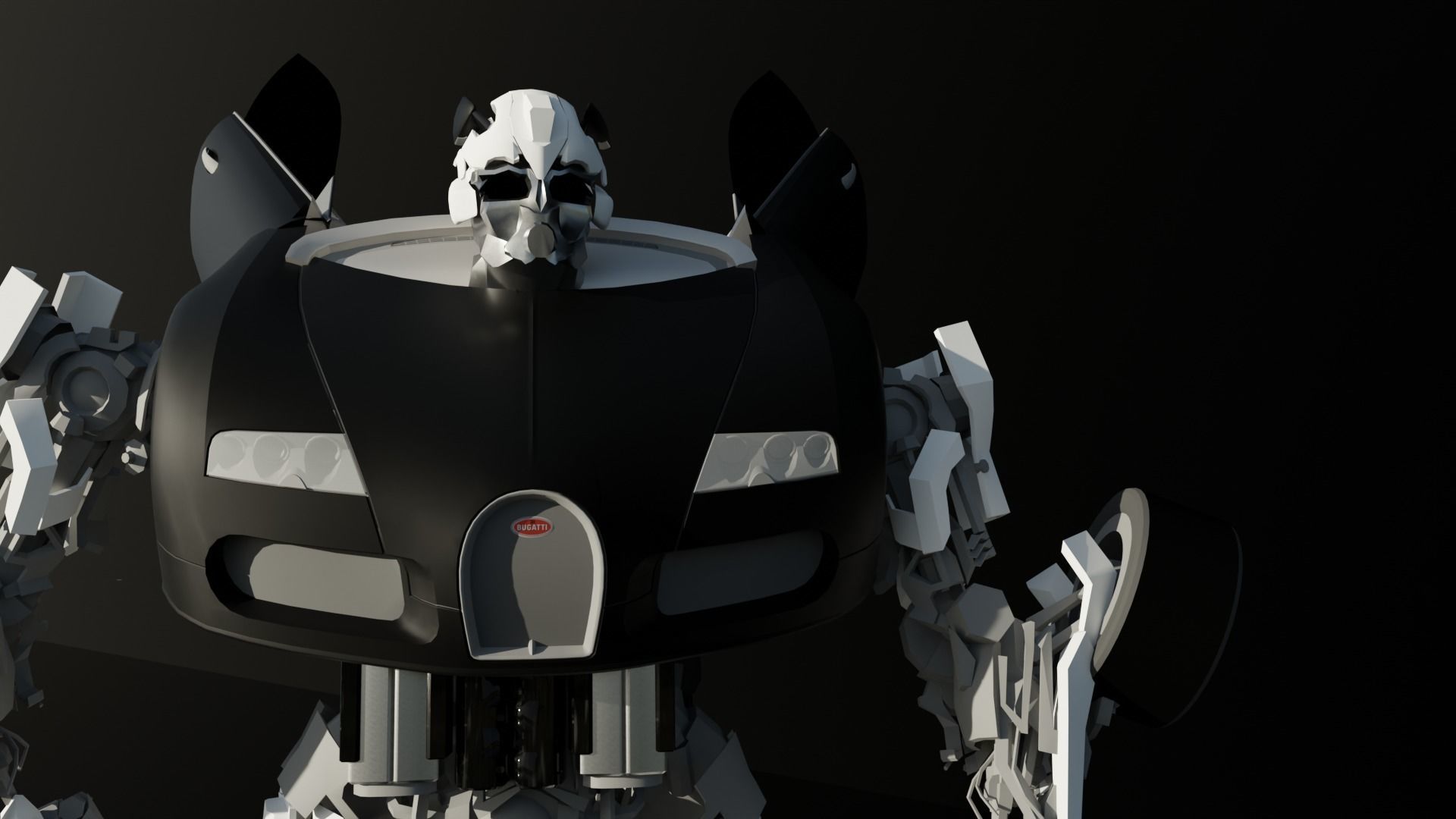 3D model Bugatti Transformer VR / AR / low-poly | CGTrader