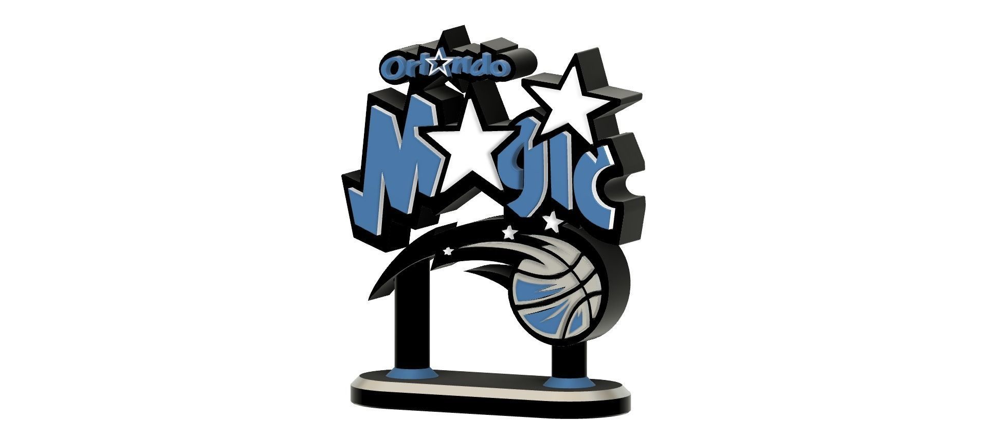 Orlando Magic Stand Logo 3D model 3D printable | CGTrader