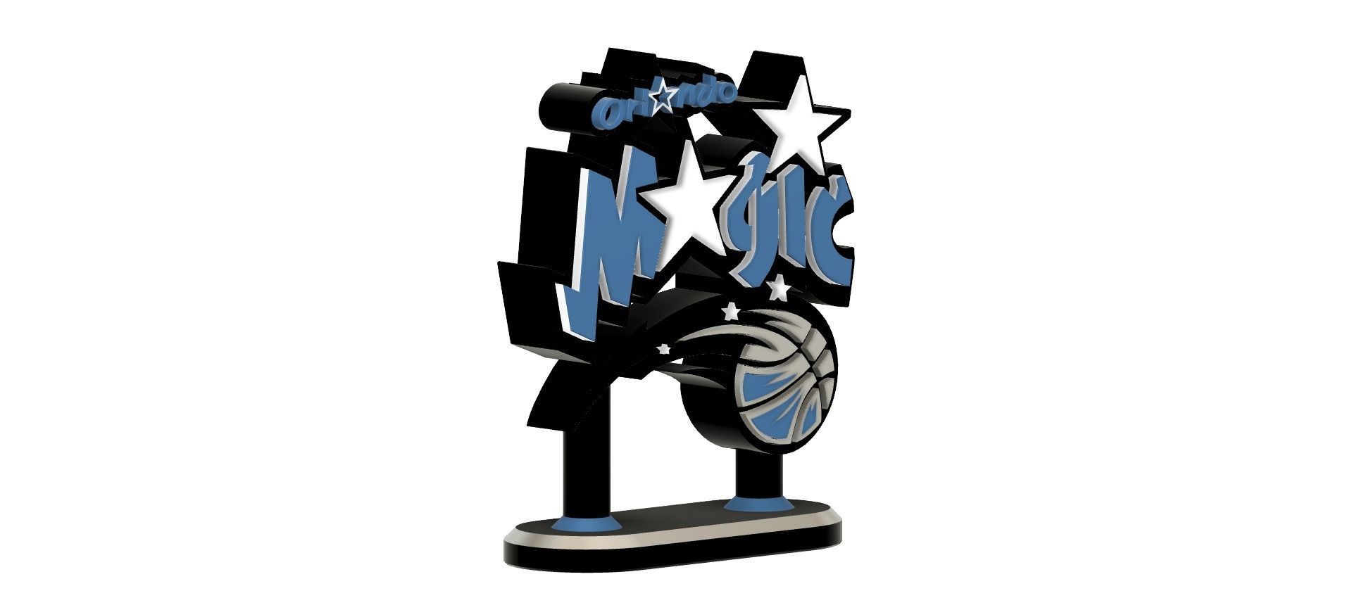 Orlando Magic Stand Logo 3D model 3D printable | CGTrader