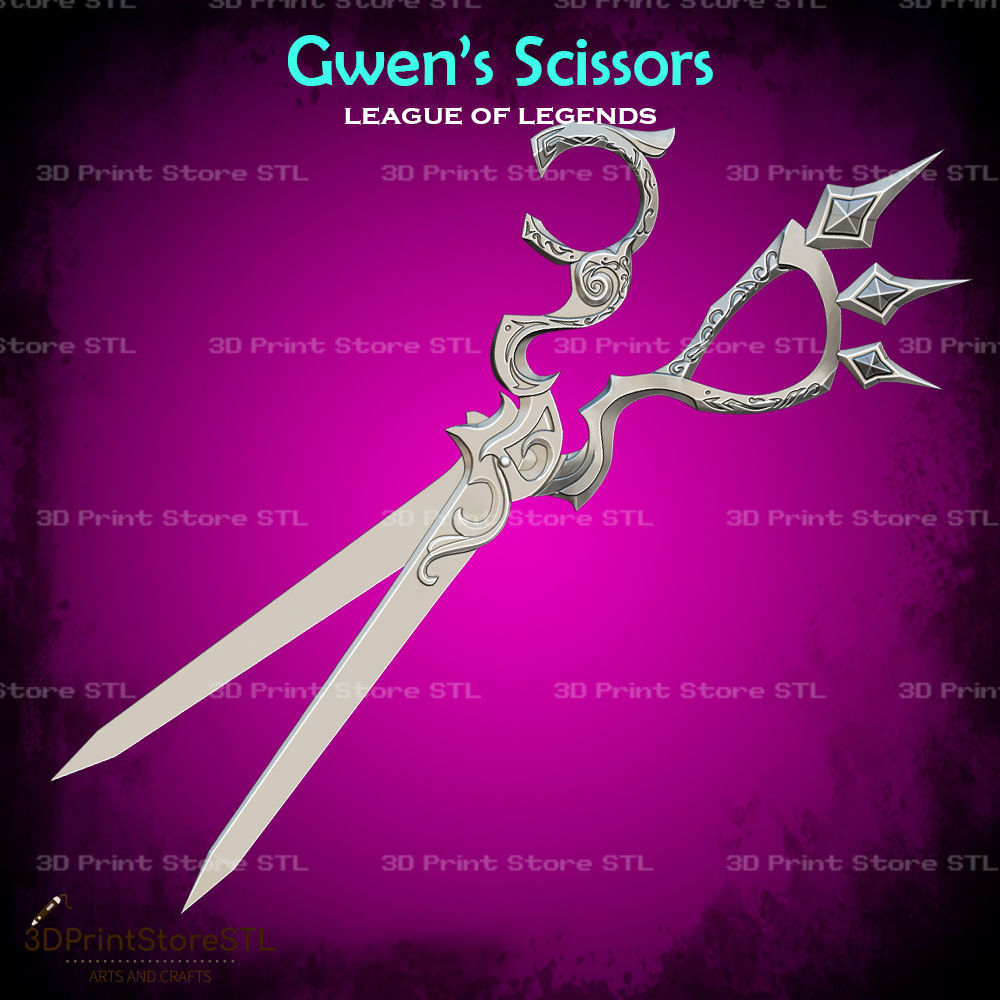 Gwens Scissors Cosplay League of Legends - STL File 3D model 3D ...